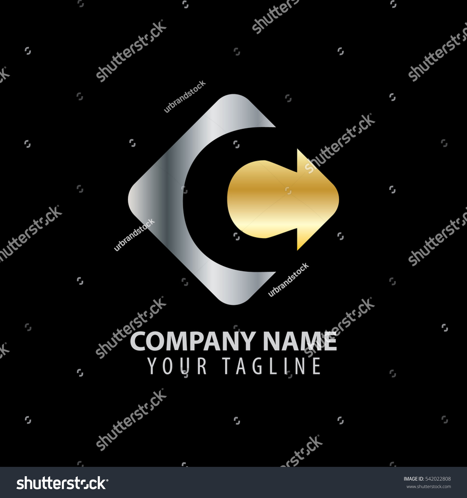 Initial Letter C Square Logo Stock Vector (Royalty Free) 542022808 ...