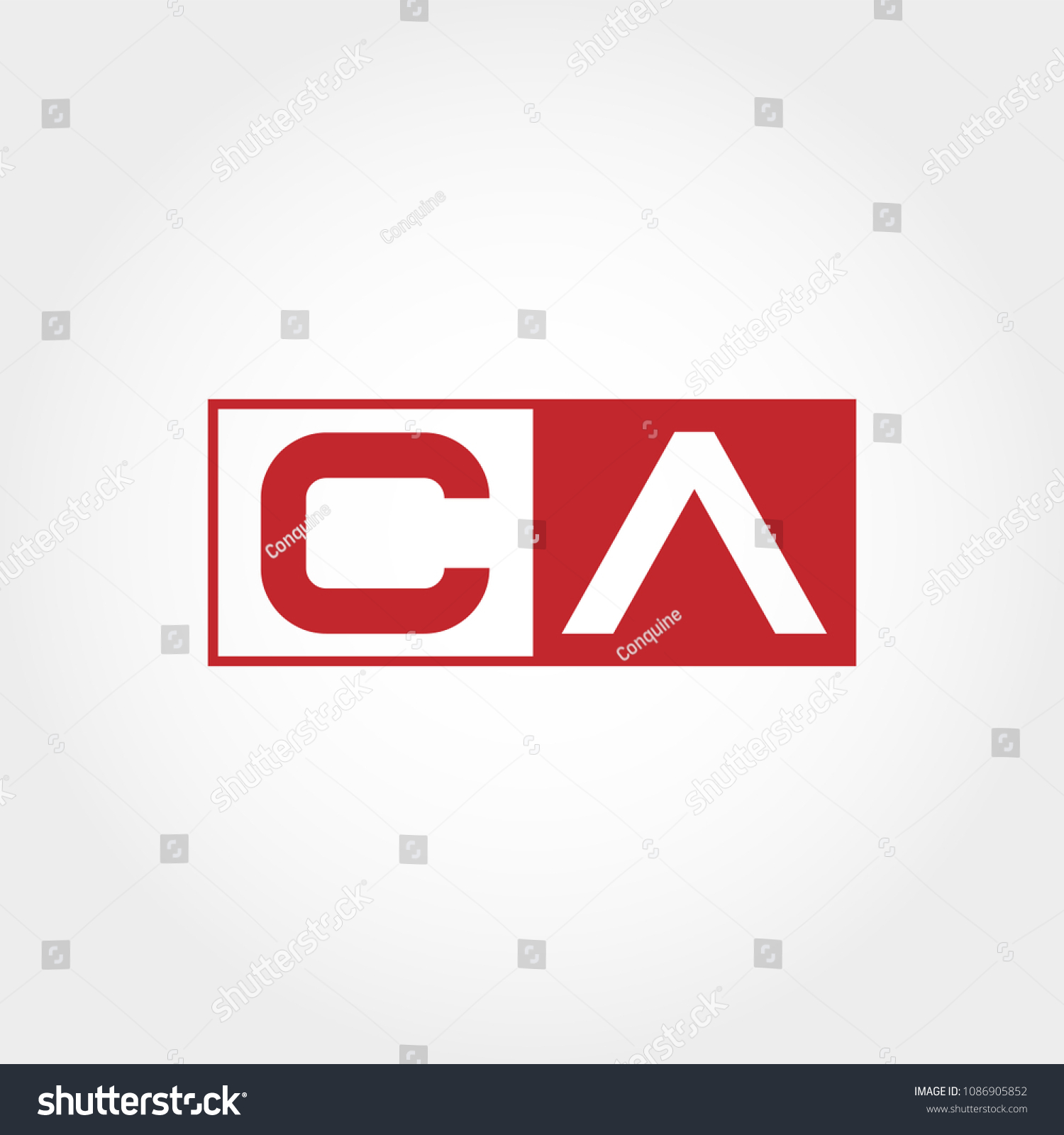Initial Letter Ca Logo Template Stock Vector (Royalty Free) 1086905852
