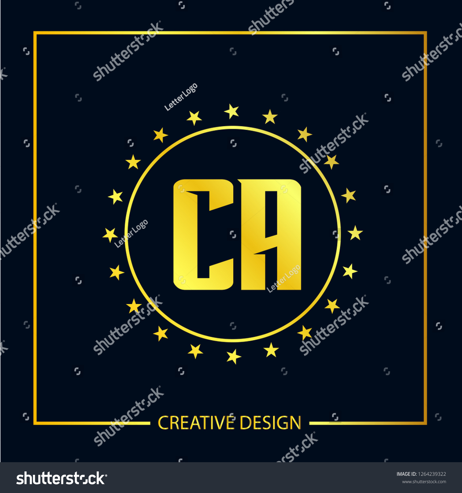 Initial Letter Ca Logo Template Vector Stock Vector (Royalty Free ...