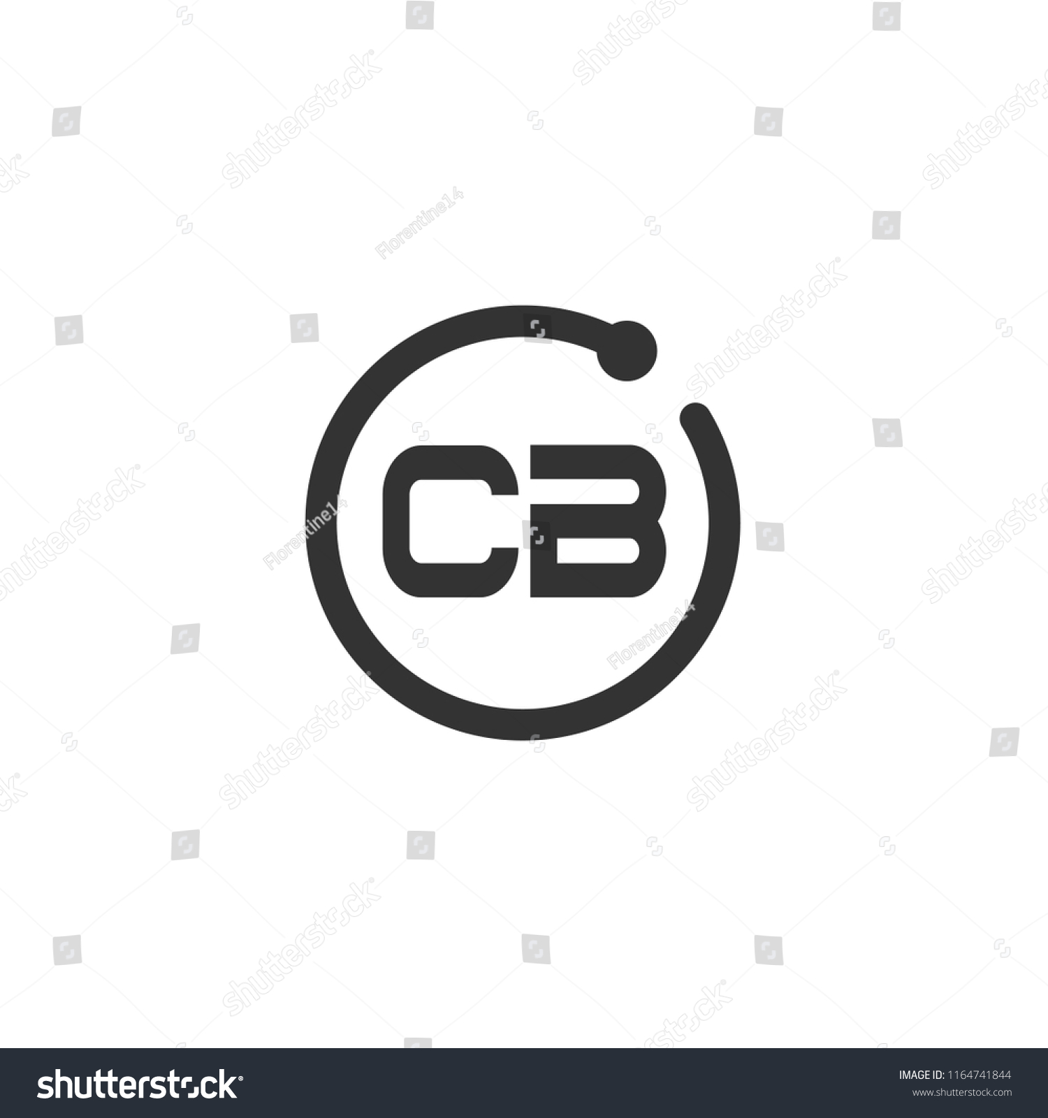 Initial Letter Cb Logo Template Design Stock Vector (Royalty Free ...