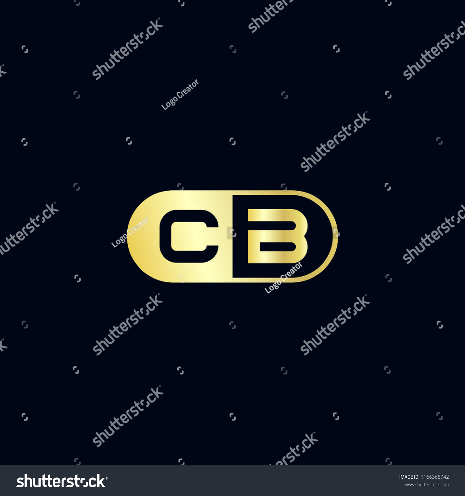 Initial Letter Cb Logo Template Design Stock Vector (Royalty Free ...