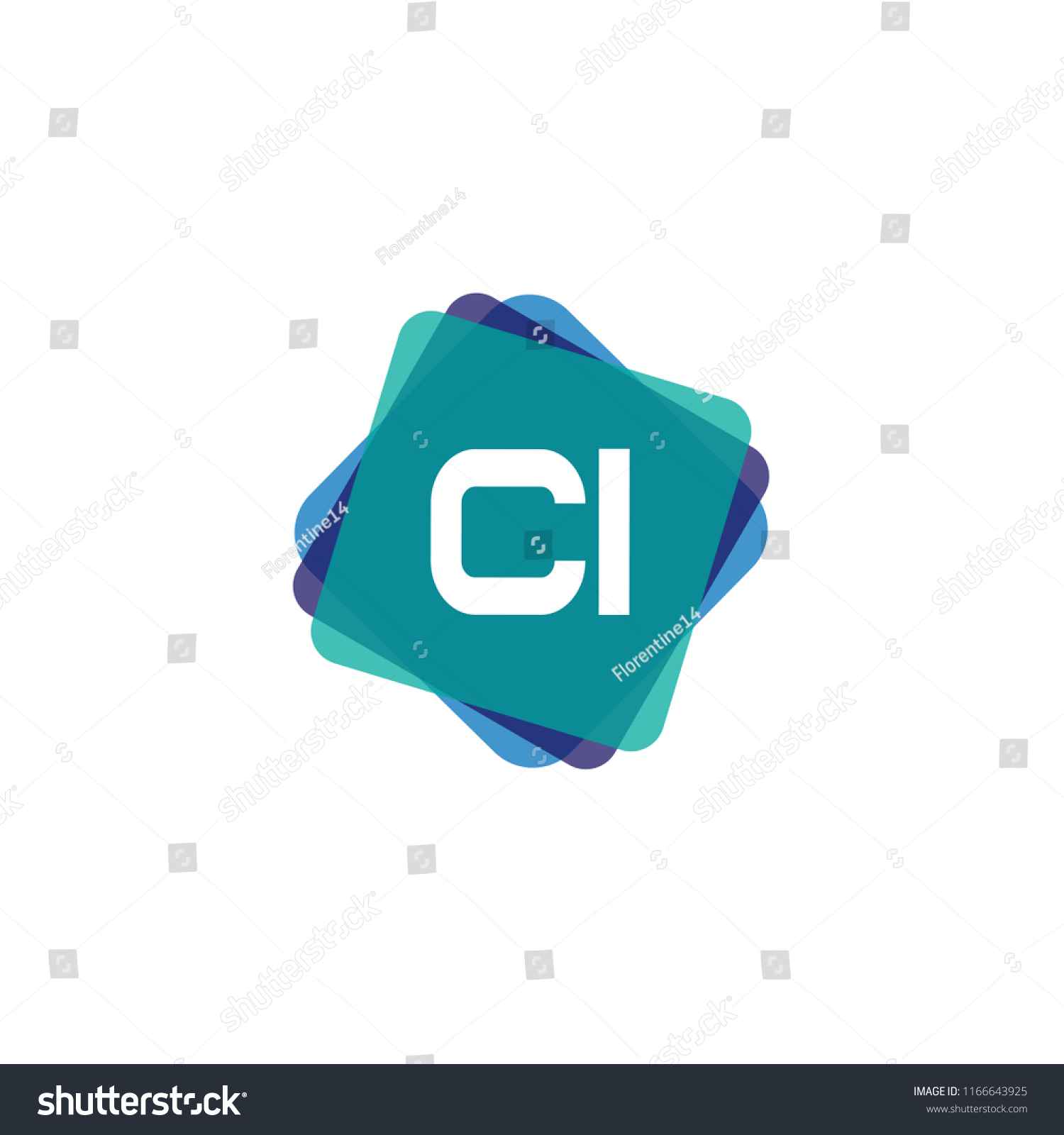 Initial Letter Ci Logo Template Design Stock Vector (Royalty Free ...