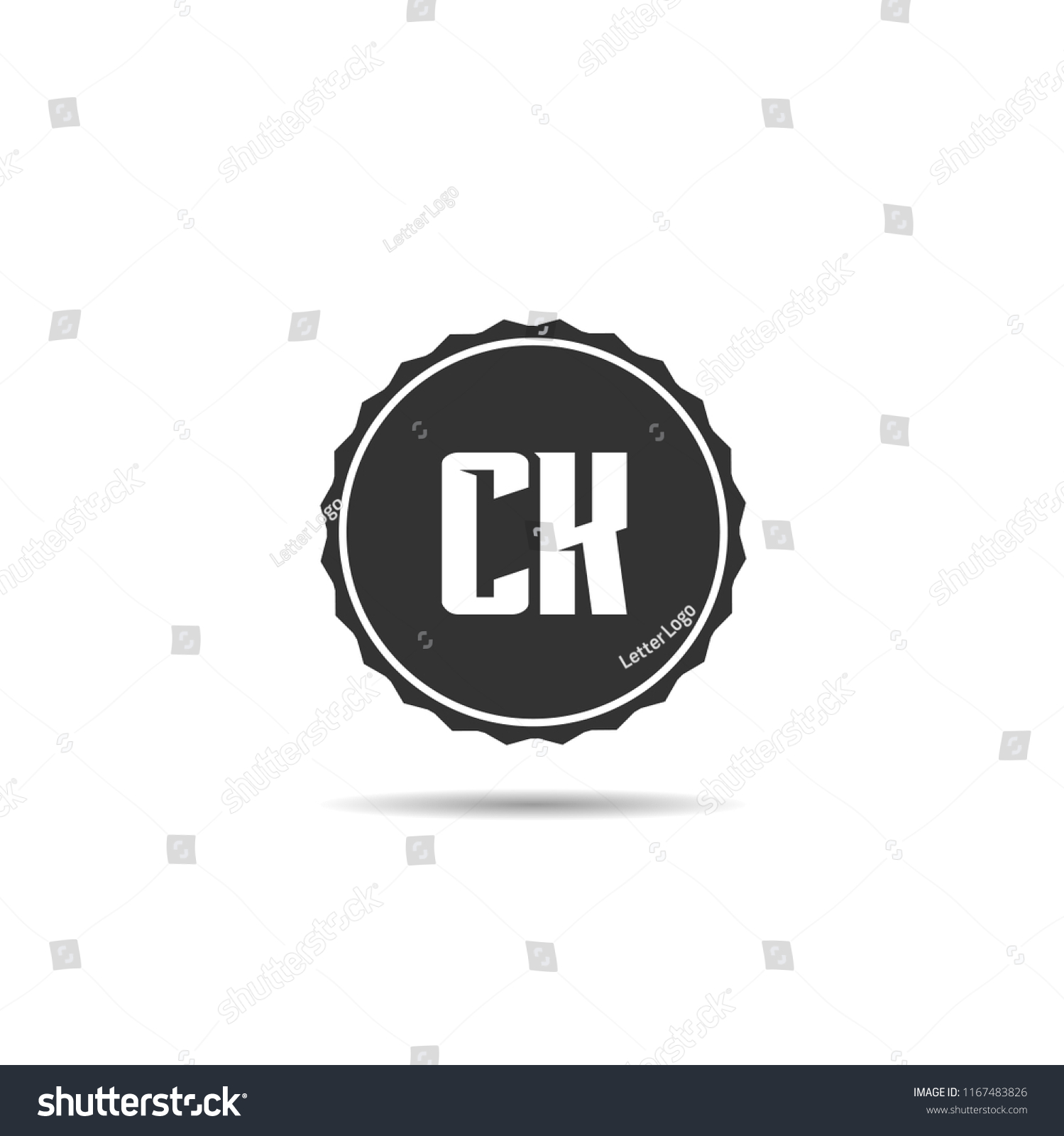 Initial Letter Ck Logo Template Design Stock Vector (Royalty Free ...