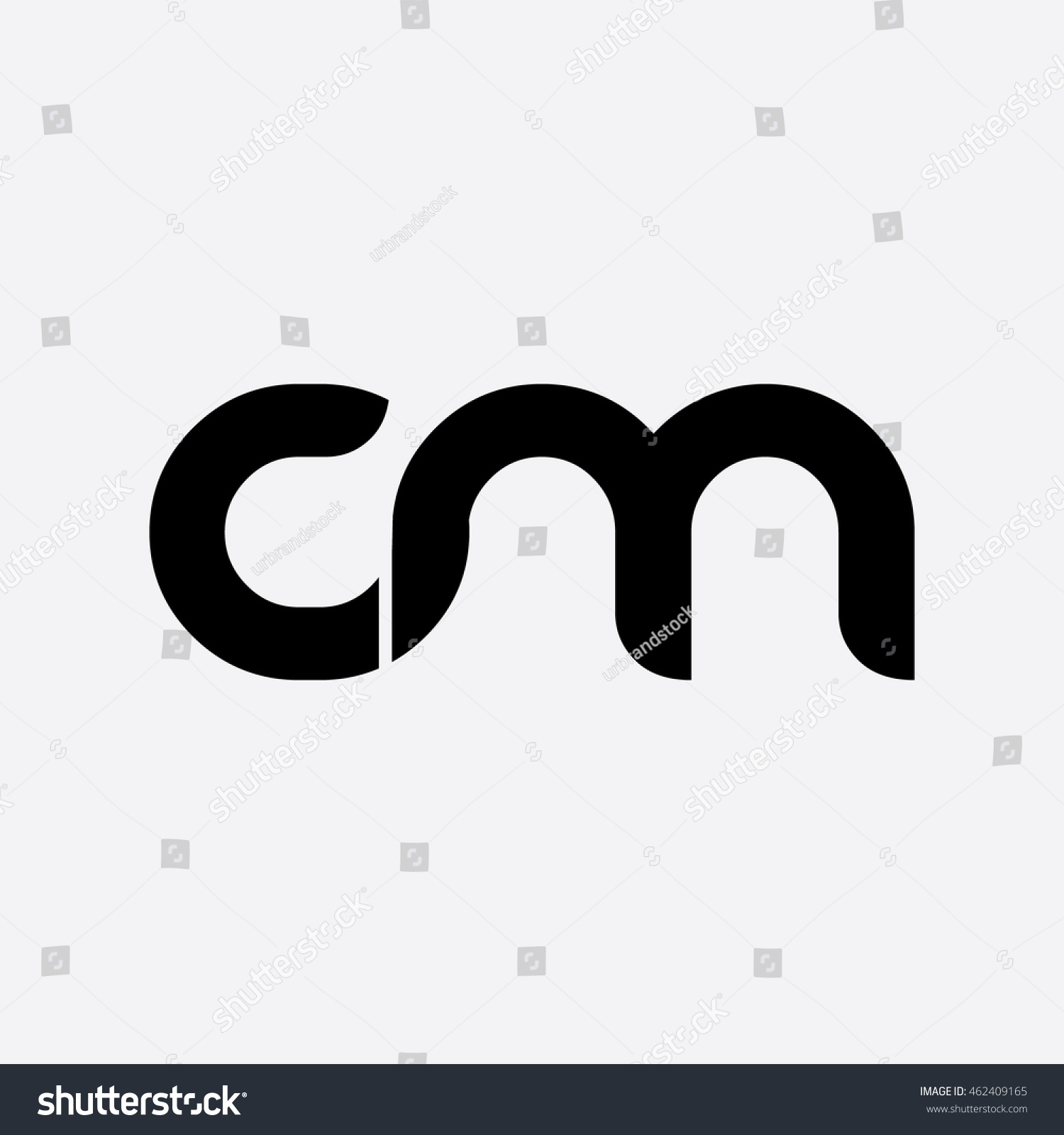 Initial Letter Cm Linked Circle Lowercase Stock Vector 462409165 ...