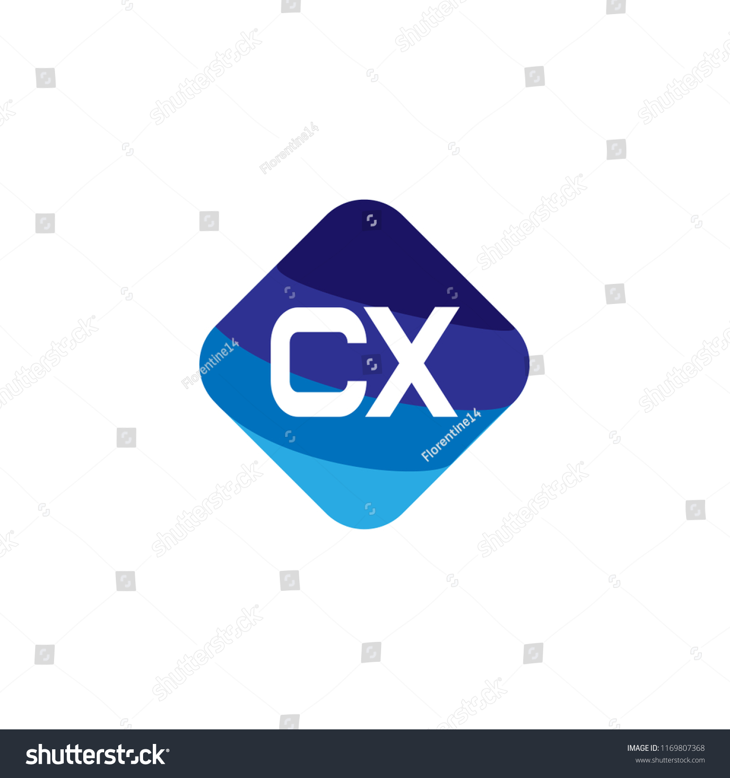 Initial Letter Cx Logo Template Design Stock Vector (Royalty Free ...