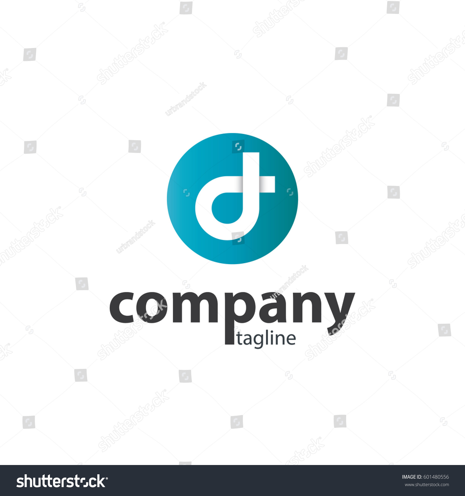 Initial Letter D Circle Design Logo Stock Vector (Royalty Free ...