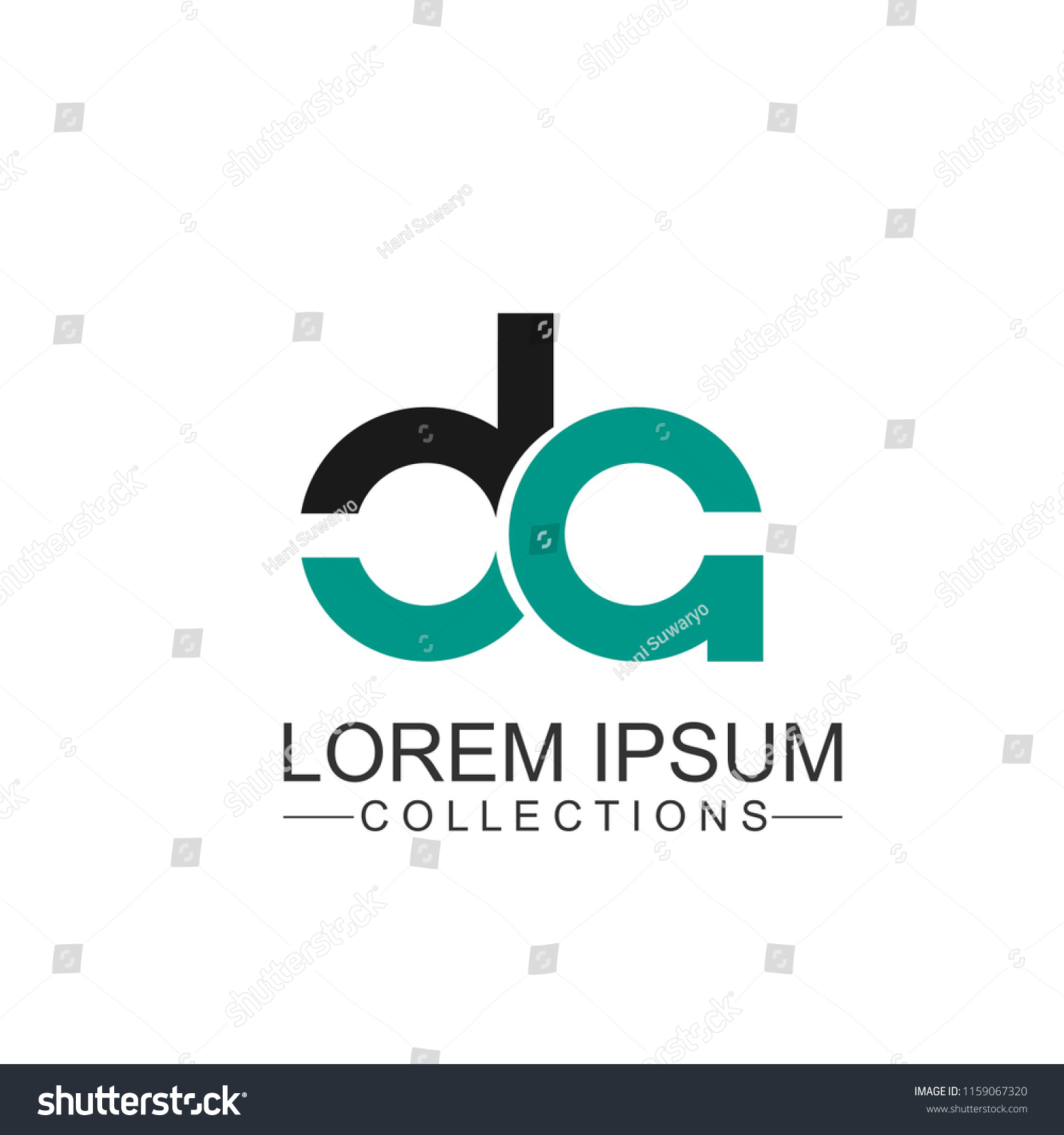 Initial Letter Da Lowercase Logo Design Stock Vector (Royalty Free ...