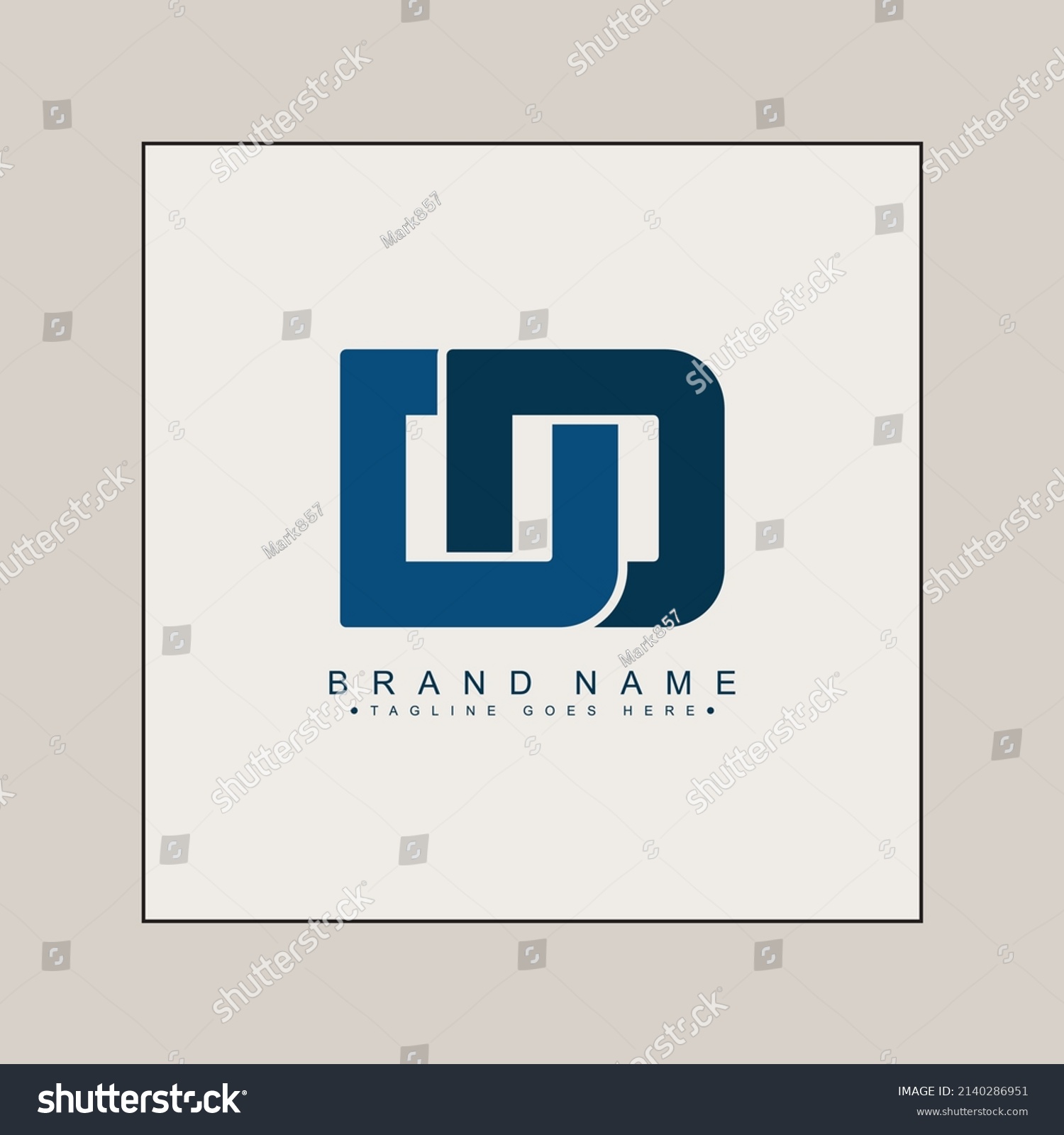 Initial Letter Dd Logo Minimal Alphabet Stock Vector (Royalty Free ...