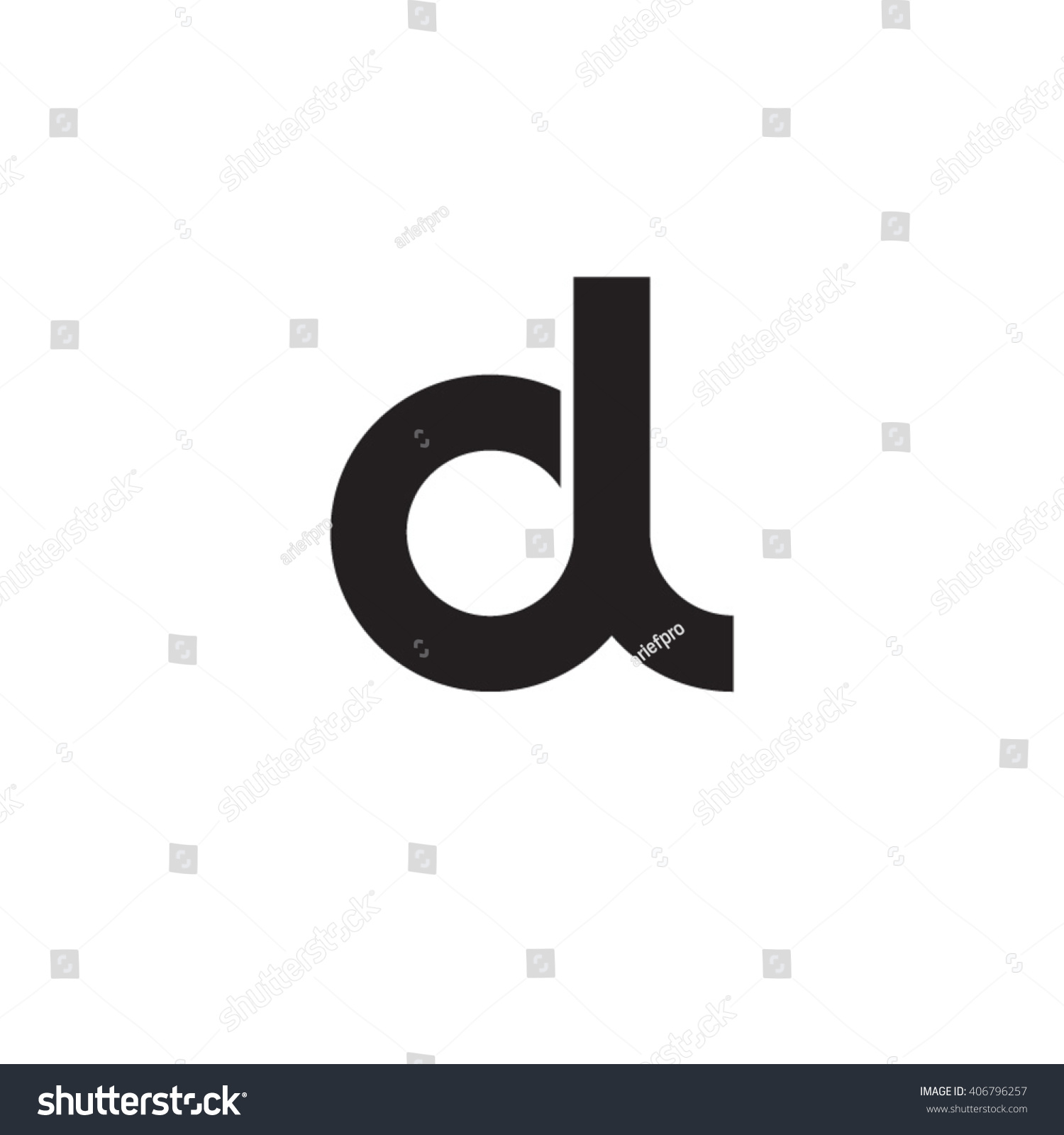 Initial Letter Dl Linked Circle Lowercase Stock Vector (Royalty Free) 406796257