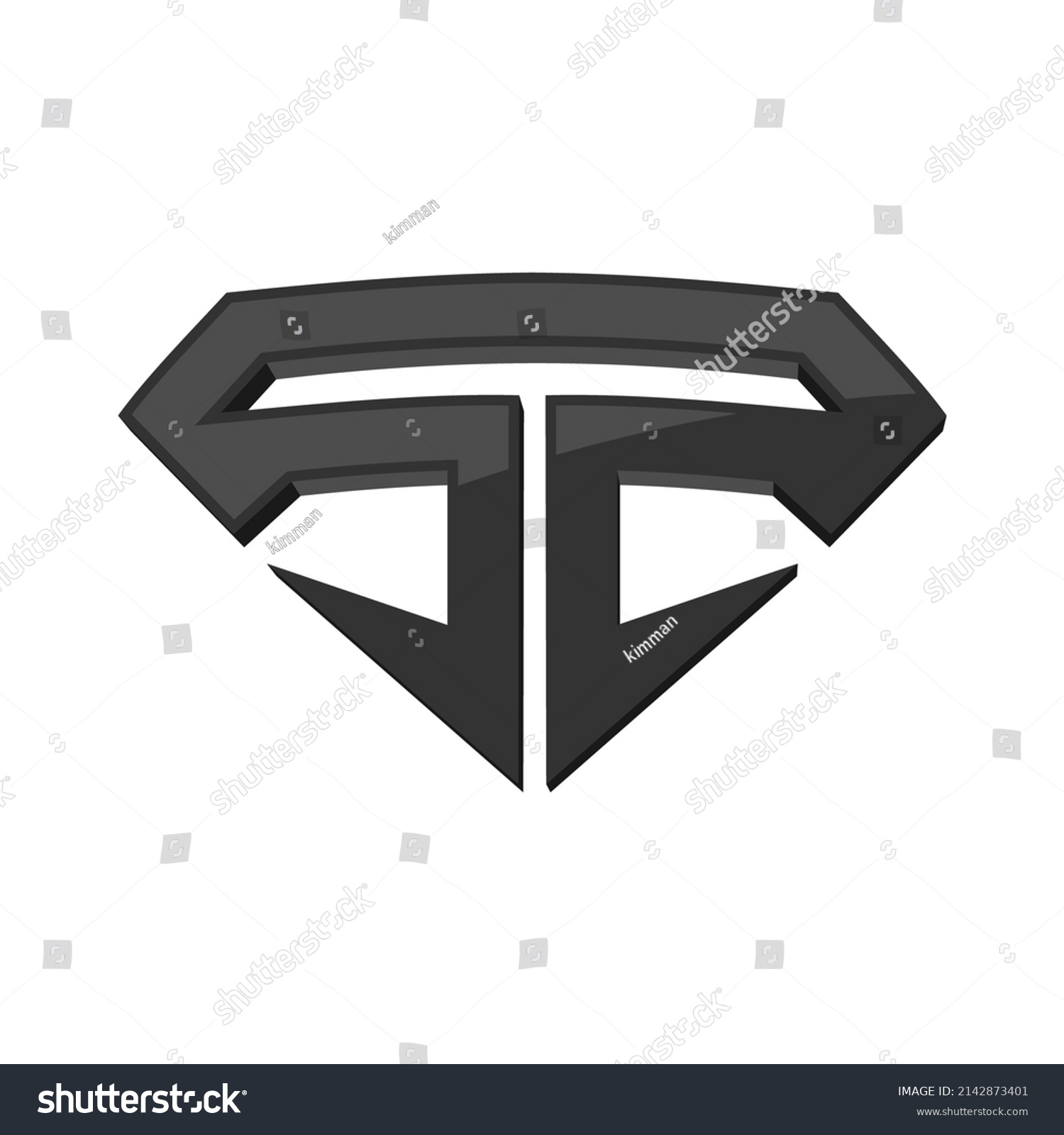 Initial Letter Double S Logo Diamond Stock Vector (Royalty Free ...