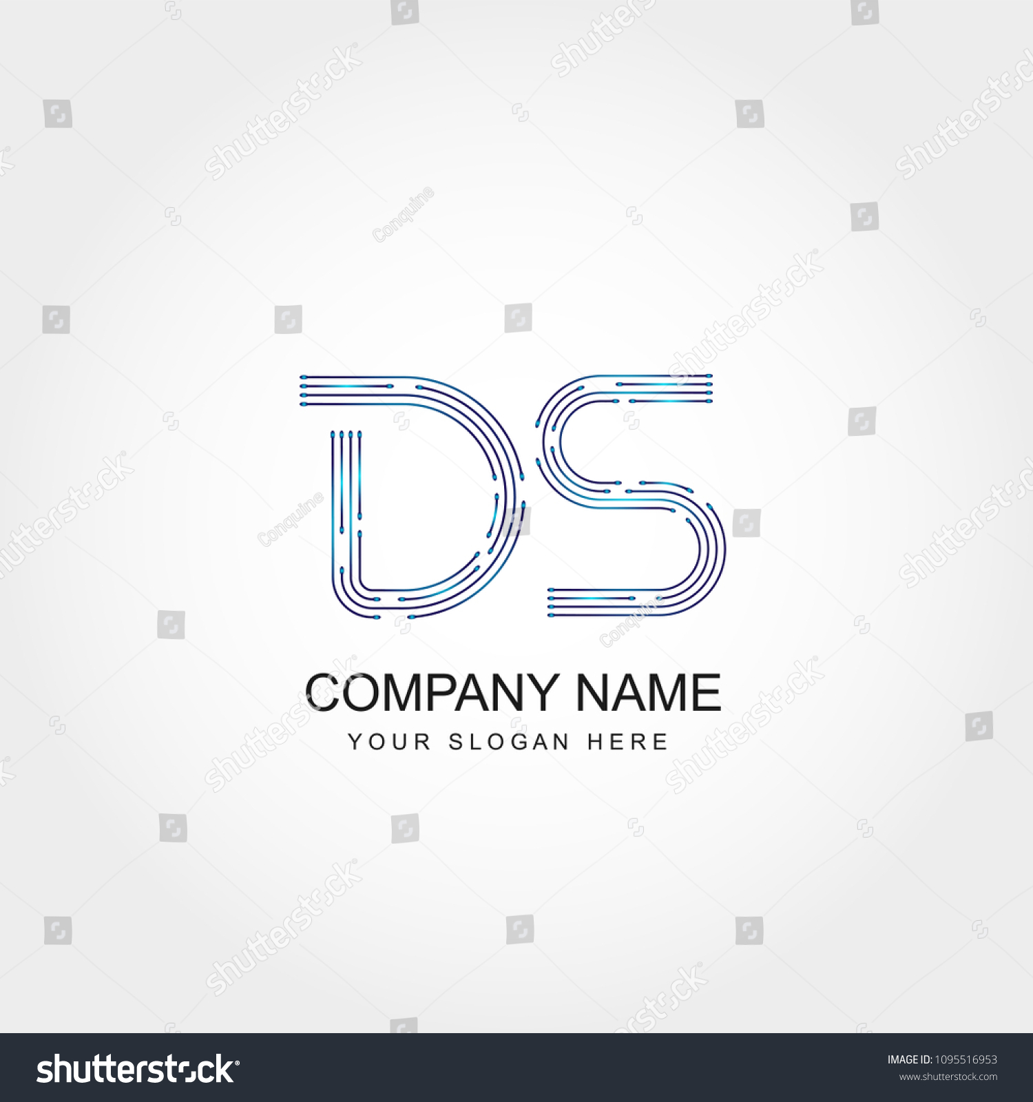 Initial Letter Ds Logo Vector Design: เวกเตอร์สต็อก (ปลอดค่าลิขสิทธิ์ ...