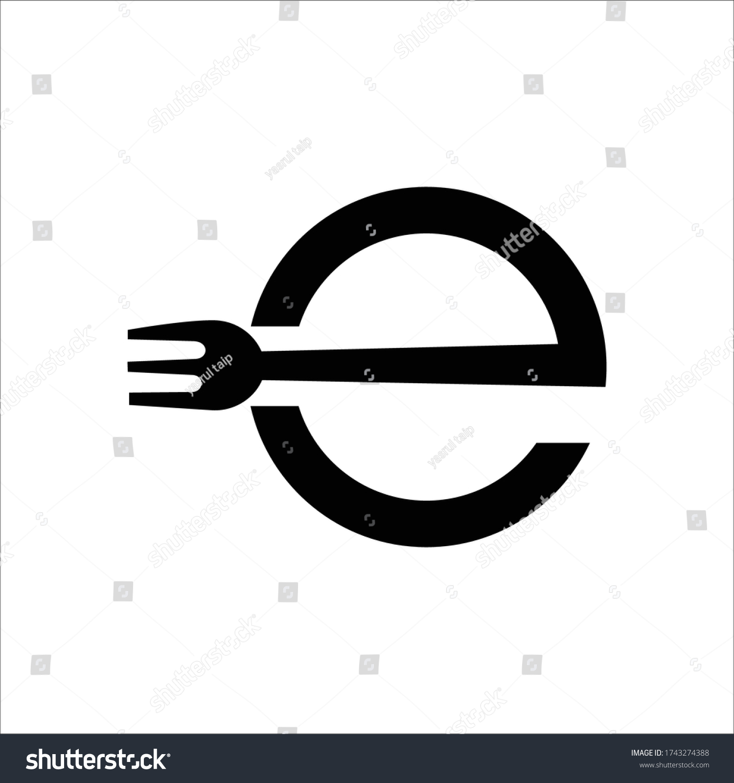 454 E fork logo Images, Stock Photos & Vectors | Shutterstock