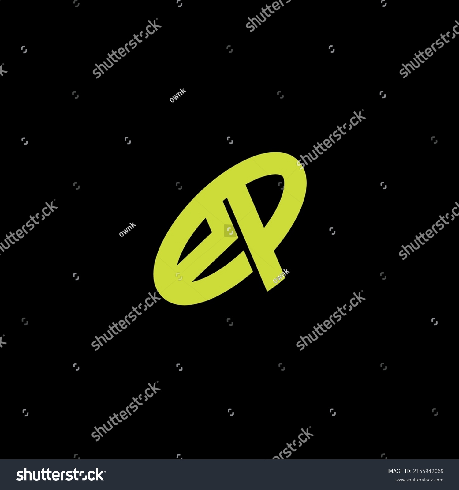 Initial Letter Ep Monogram Logo Template Stock Vector (Royalty Free ...
