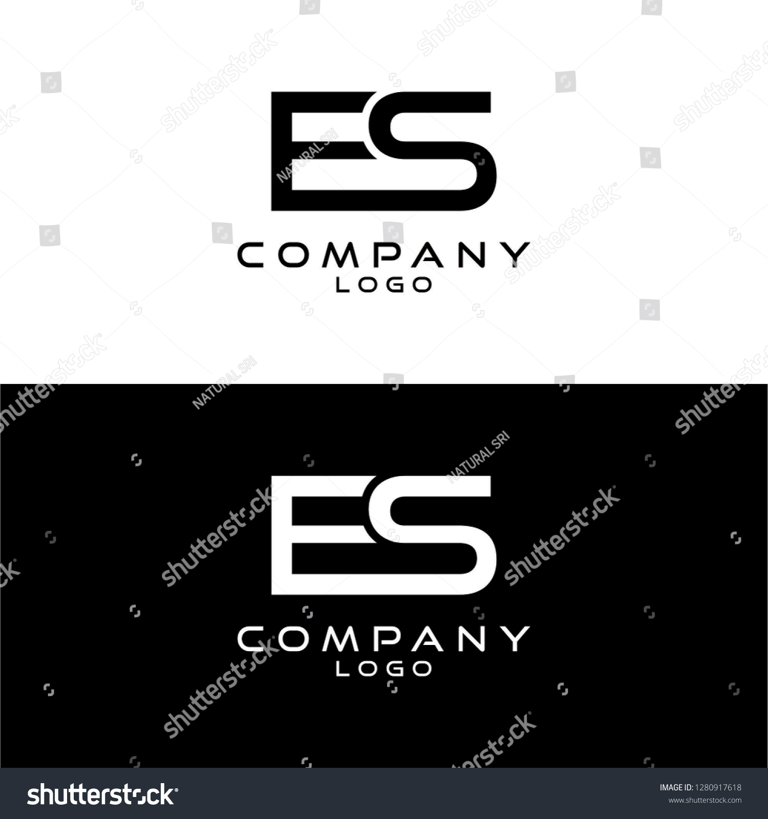 Initial Letter Esse Logotype Company Name Stock Vector (Royalty Free ...
