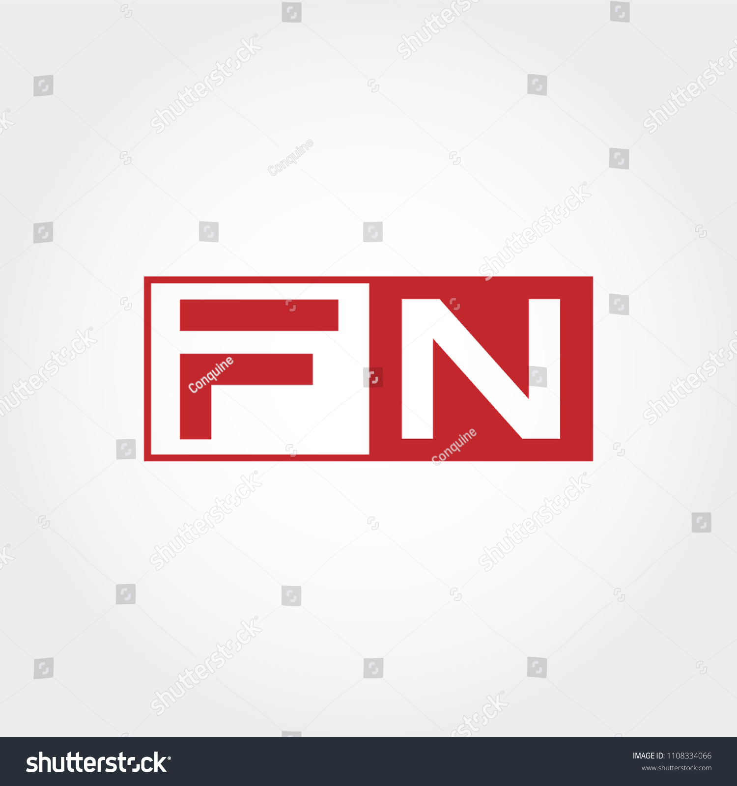 Initial Letter Fn Logo Vector Design Stock Vector (Royalty Free ...