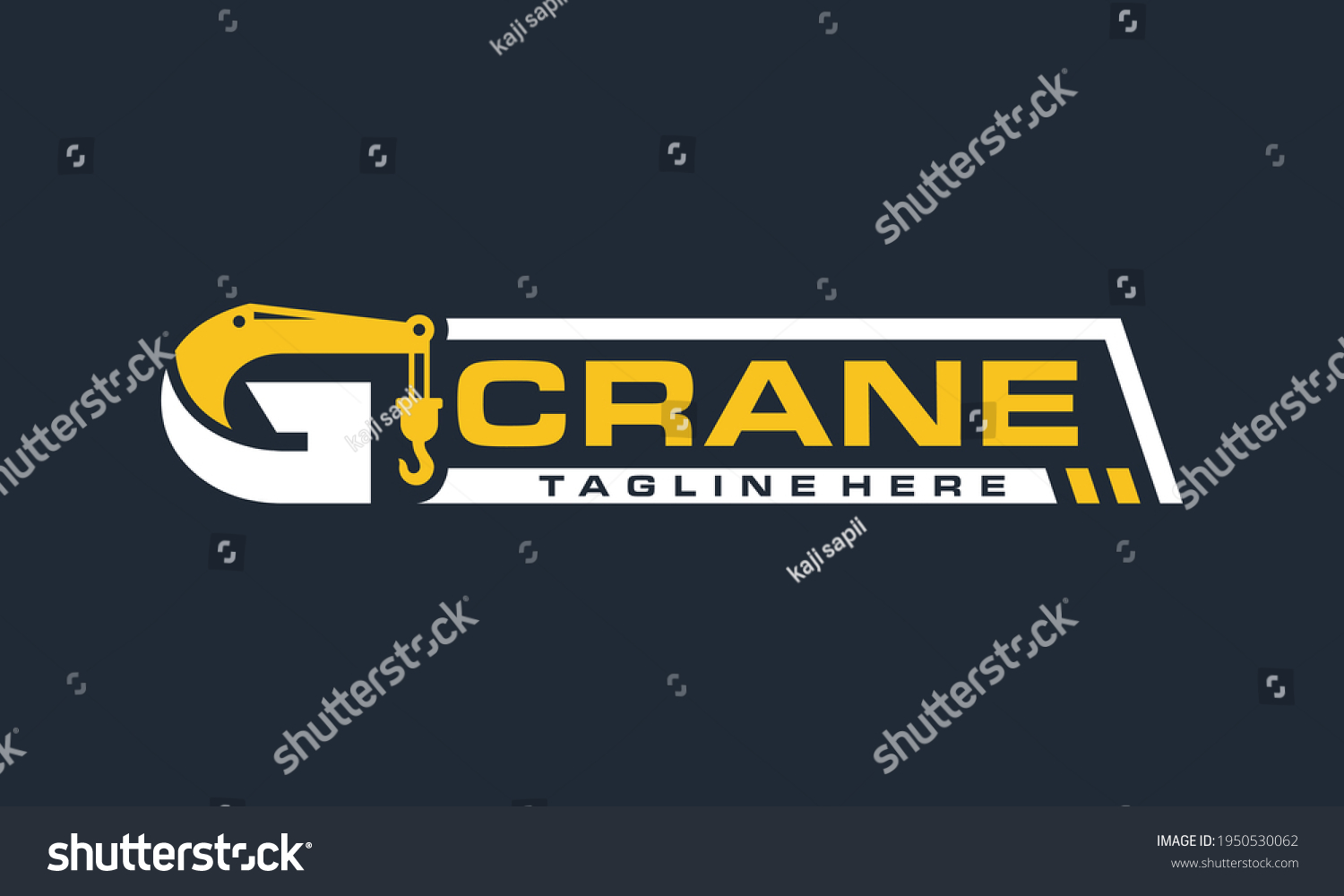 Initial Letter G Crane Logo Stock Vector (Royalty Free) 1950530062 ...