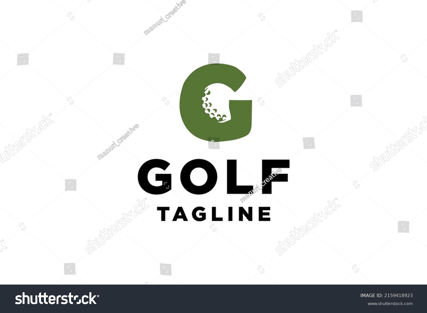 Initial Letter G Golf Logo Template Stock Vector (Royalty Free ...