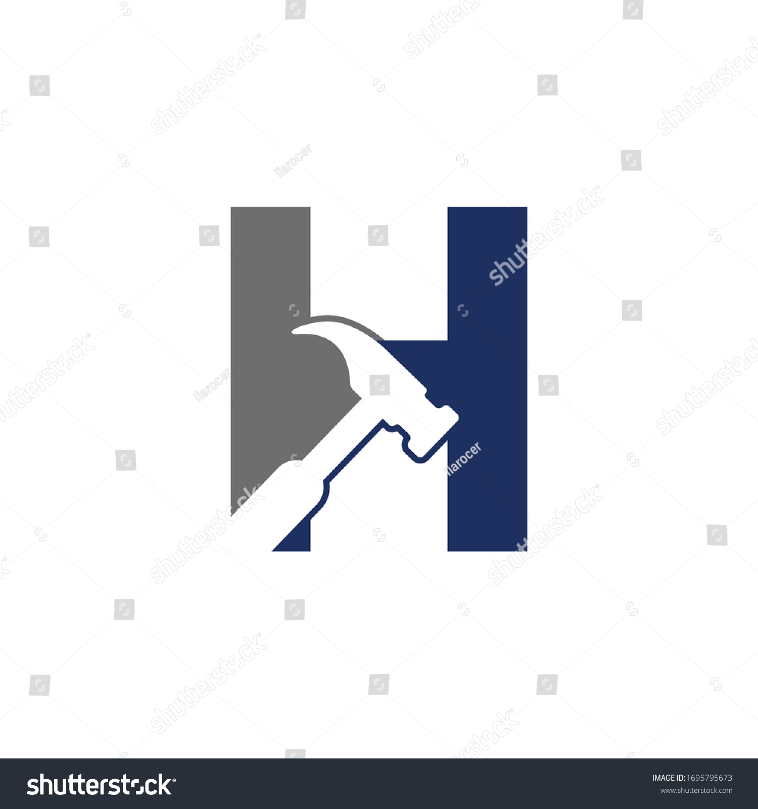 Initial Letter H Hummer Logo Vector Stock Vector (Royalty Free) 1695795673