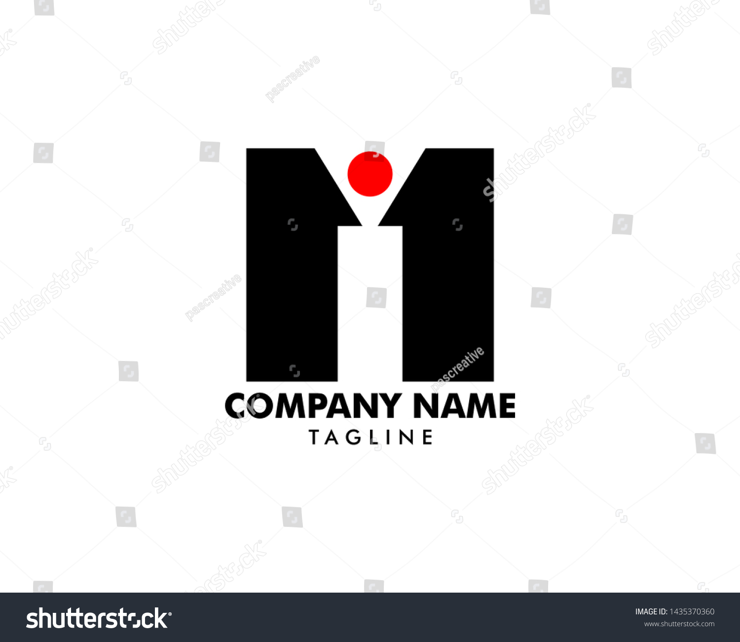 Initial Letter Im Logo Template Design Stock Vector (Royalty Free ...