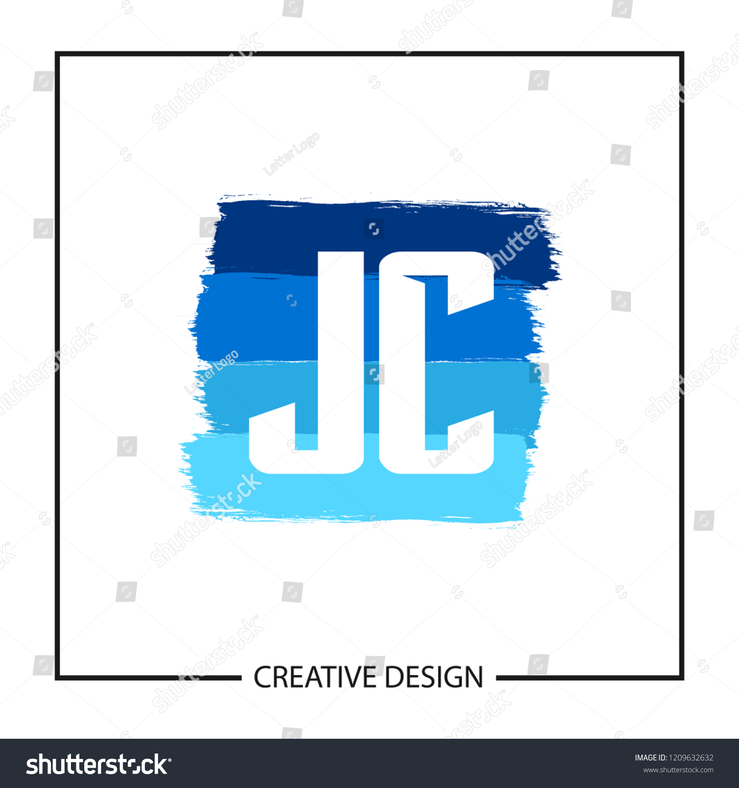 Initial Letter Jc Logo Template Design Stock Vector (Royalty Free ...