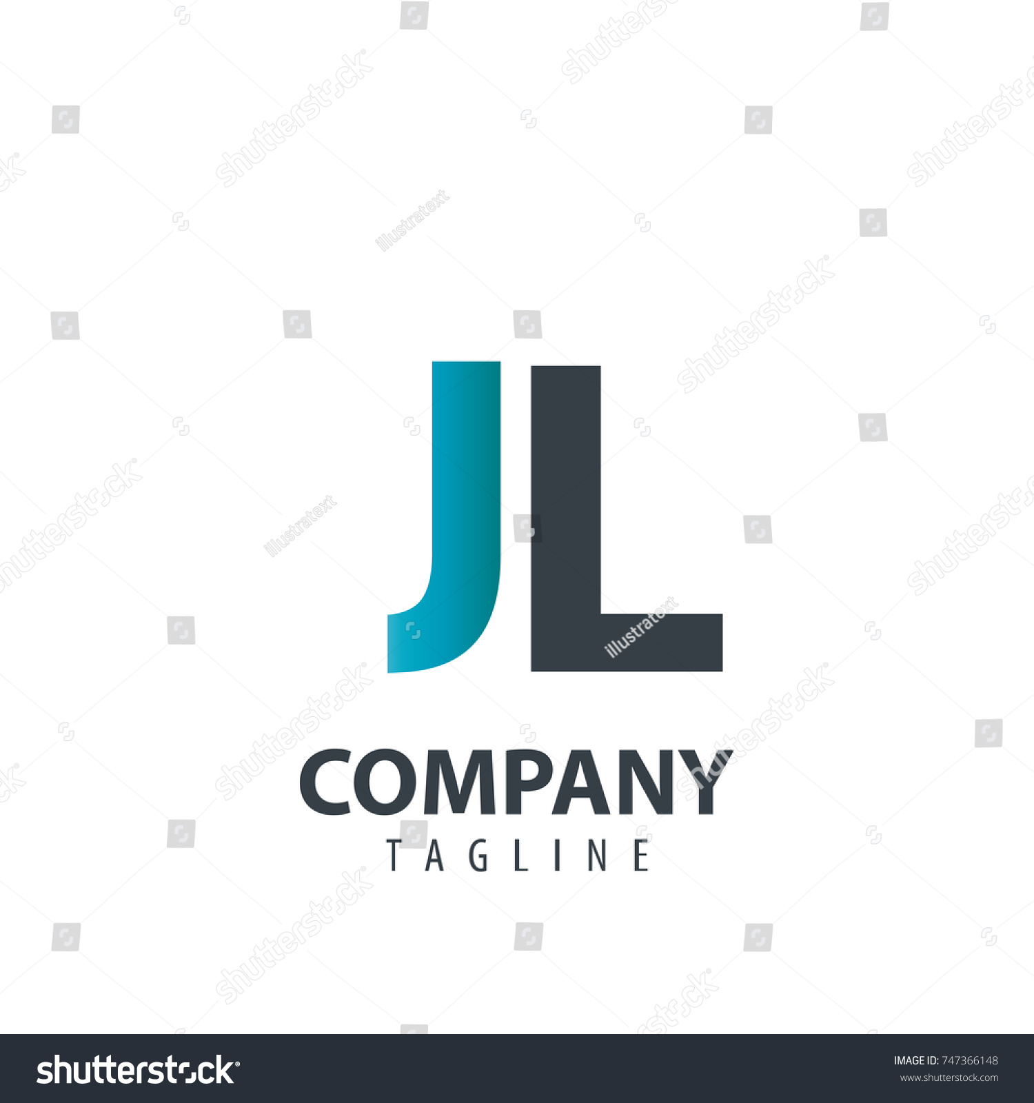 Initial Letter Jl Design Logo Stock Vector (Royalty Free) 747366148 ...