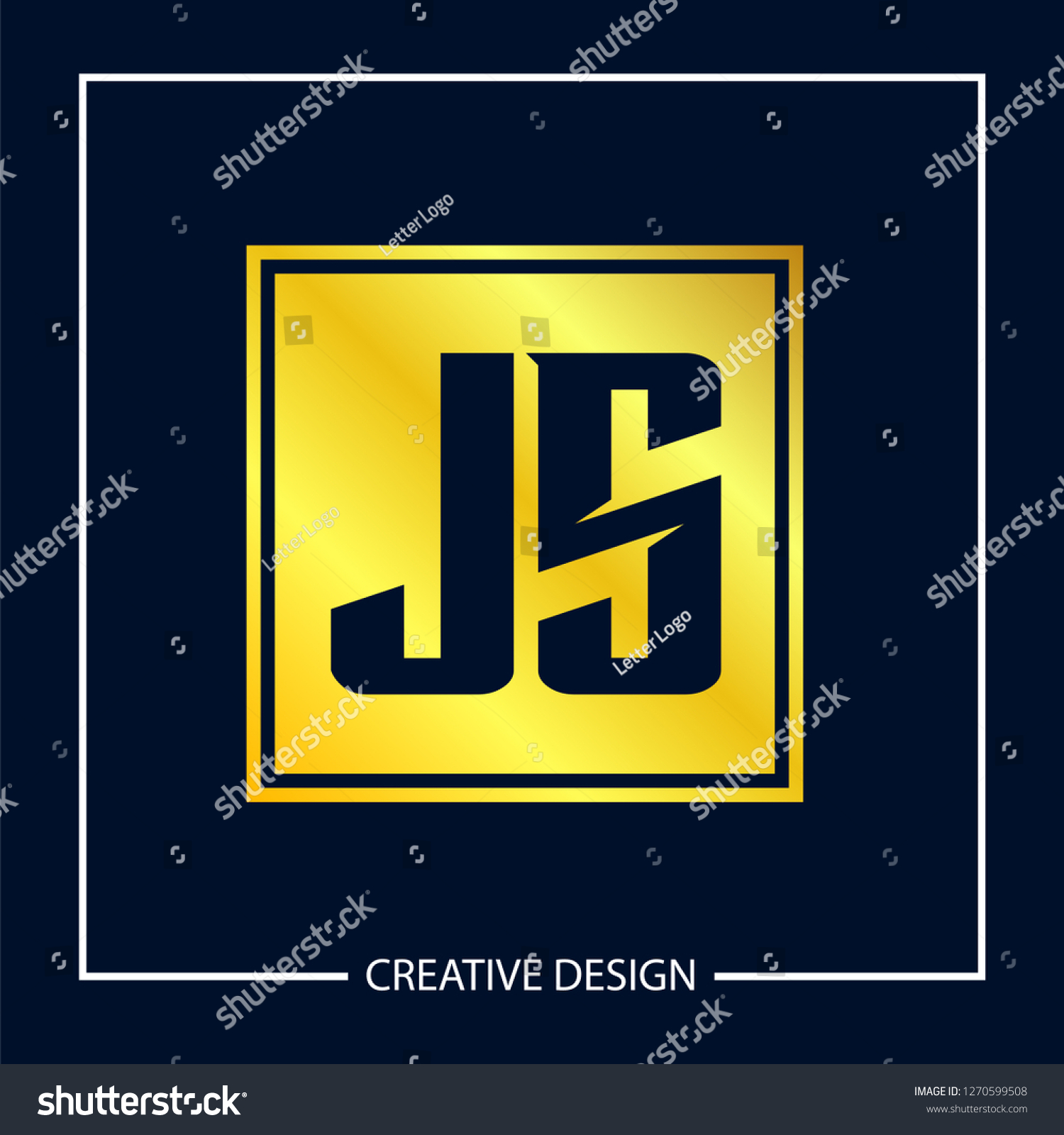 Initial Letter Js Logo Template Design Stock Vector (Royalty Free ...