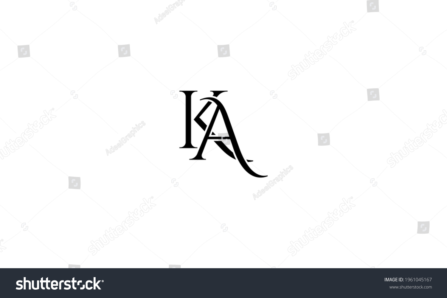 1,962 Monogram ka Images, Stock Photos & Vectors | Shutterstock