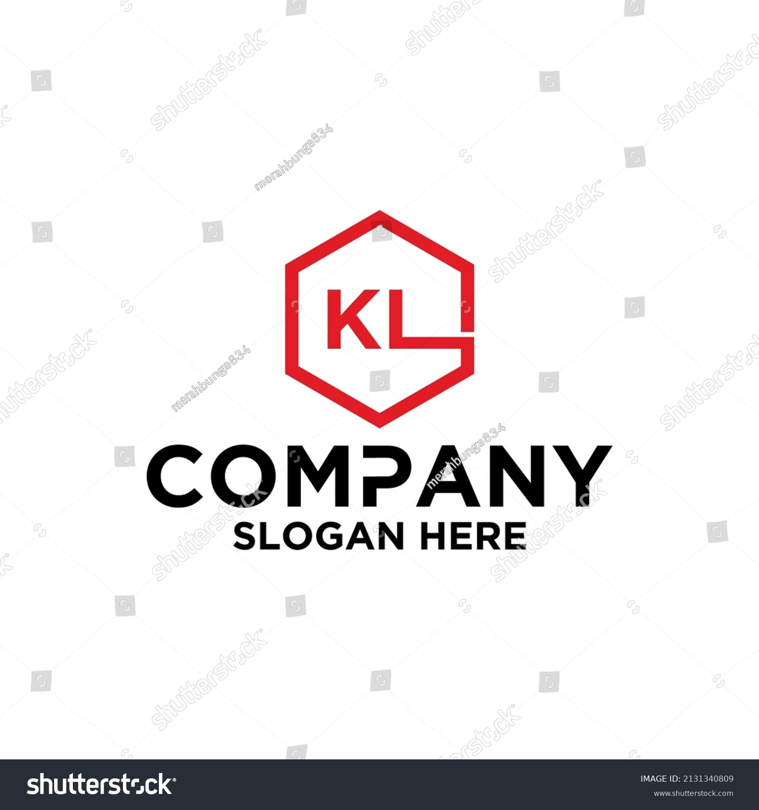 Initial Letter Kl Logo Vector Design Stock Vector (Royalty Free ...