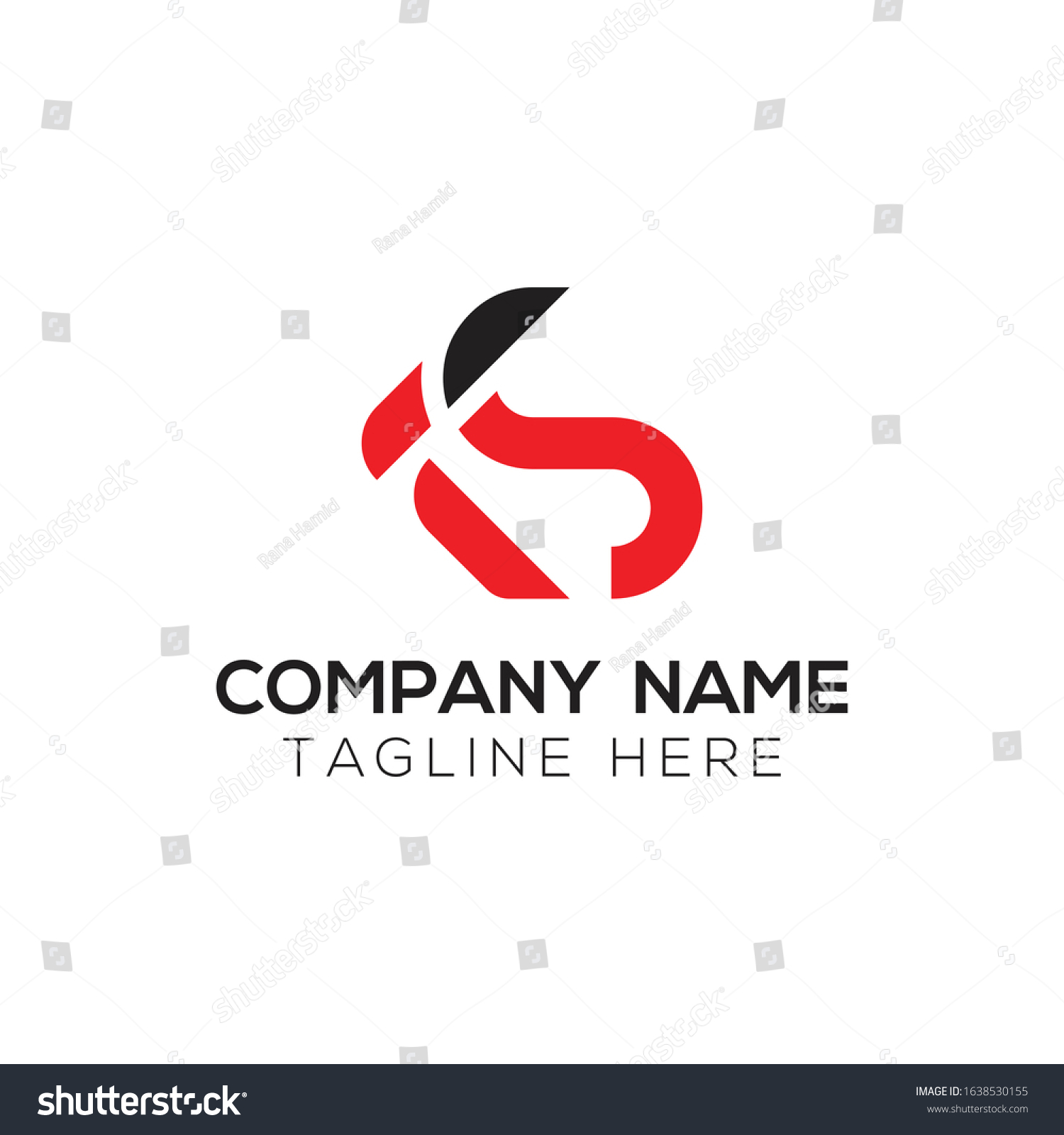 Initial Letter Ks Logo Design Vector Stock Vector (Royalty Free ...