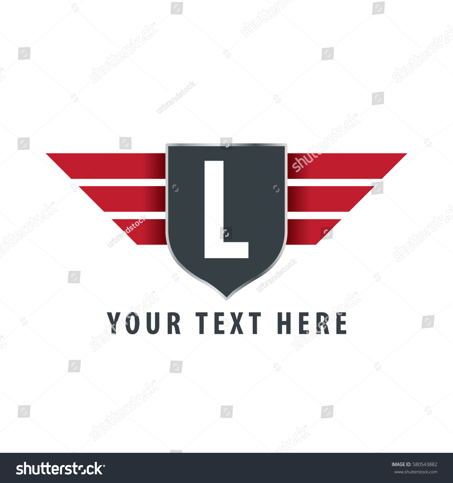Initial Letter L Shield Icon Design Stock Vector (Royalty Free) 580543882