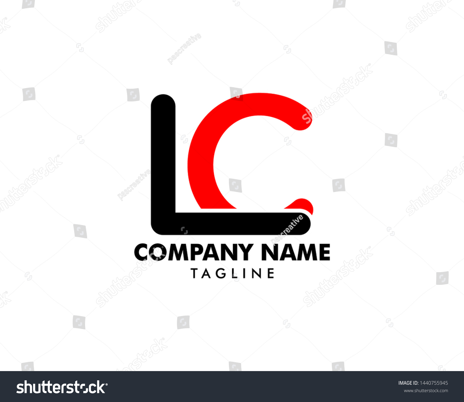 Initial Letter Lc Logo Template Design Stock Vector (Royalty Free ...