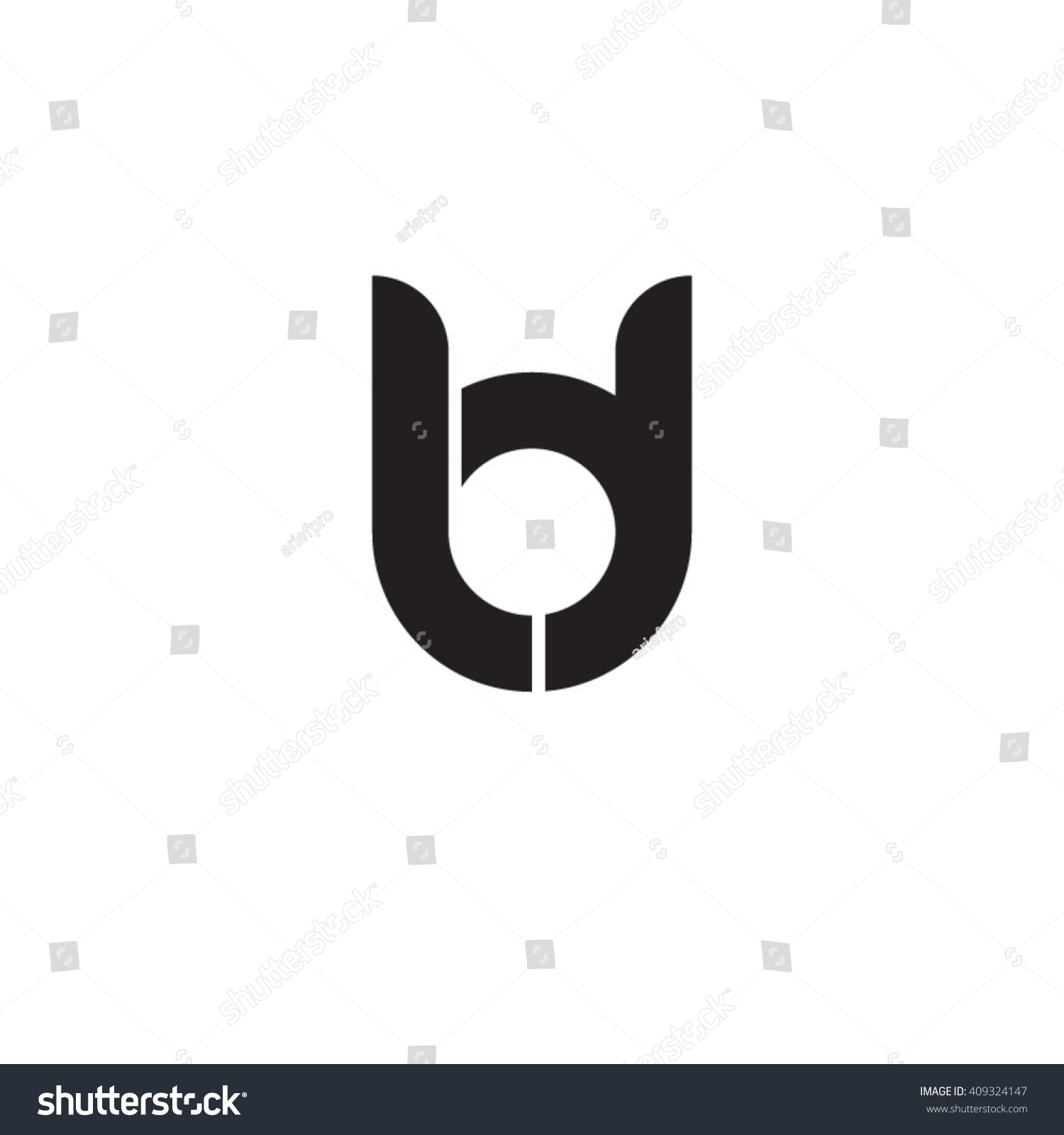 Initial Letter Ld Linked Round Lowercase Stock Vector (Royalty Free ...