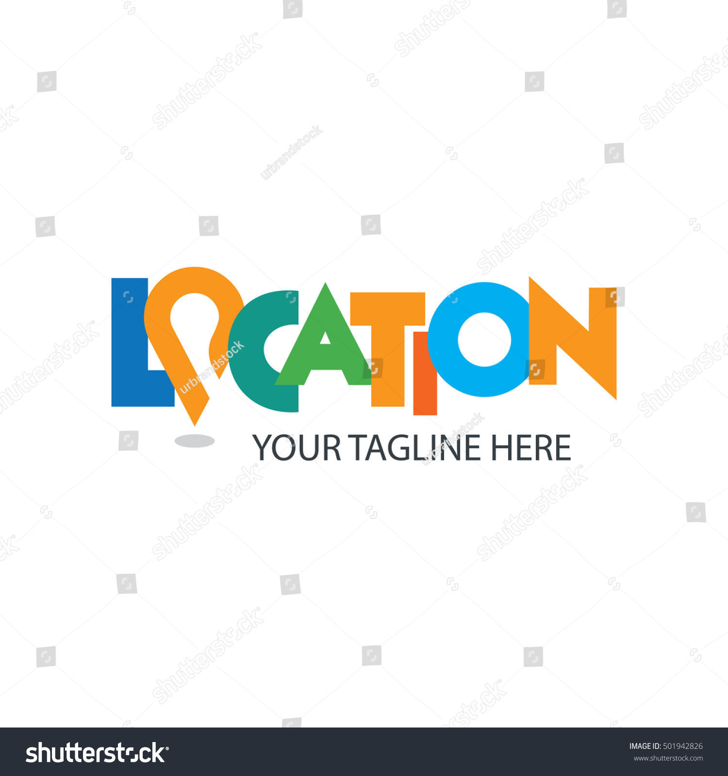 Initial Letter Location Logo Icon Stock Vector (Royalty Free) 501942826 ...