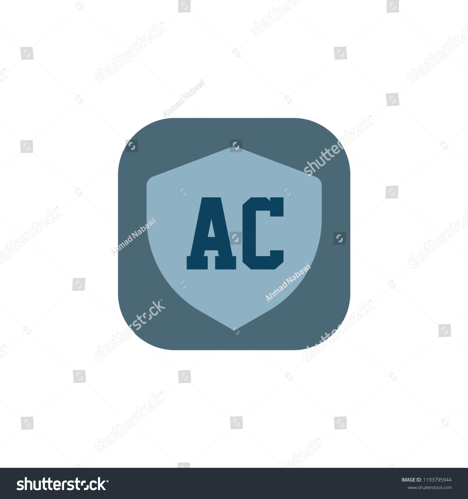Initial Letter Logo Ac Template Design Stock Vector (Royalty Free ...