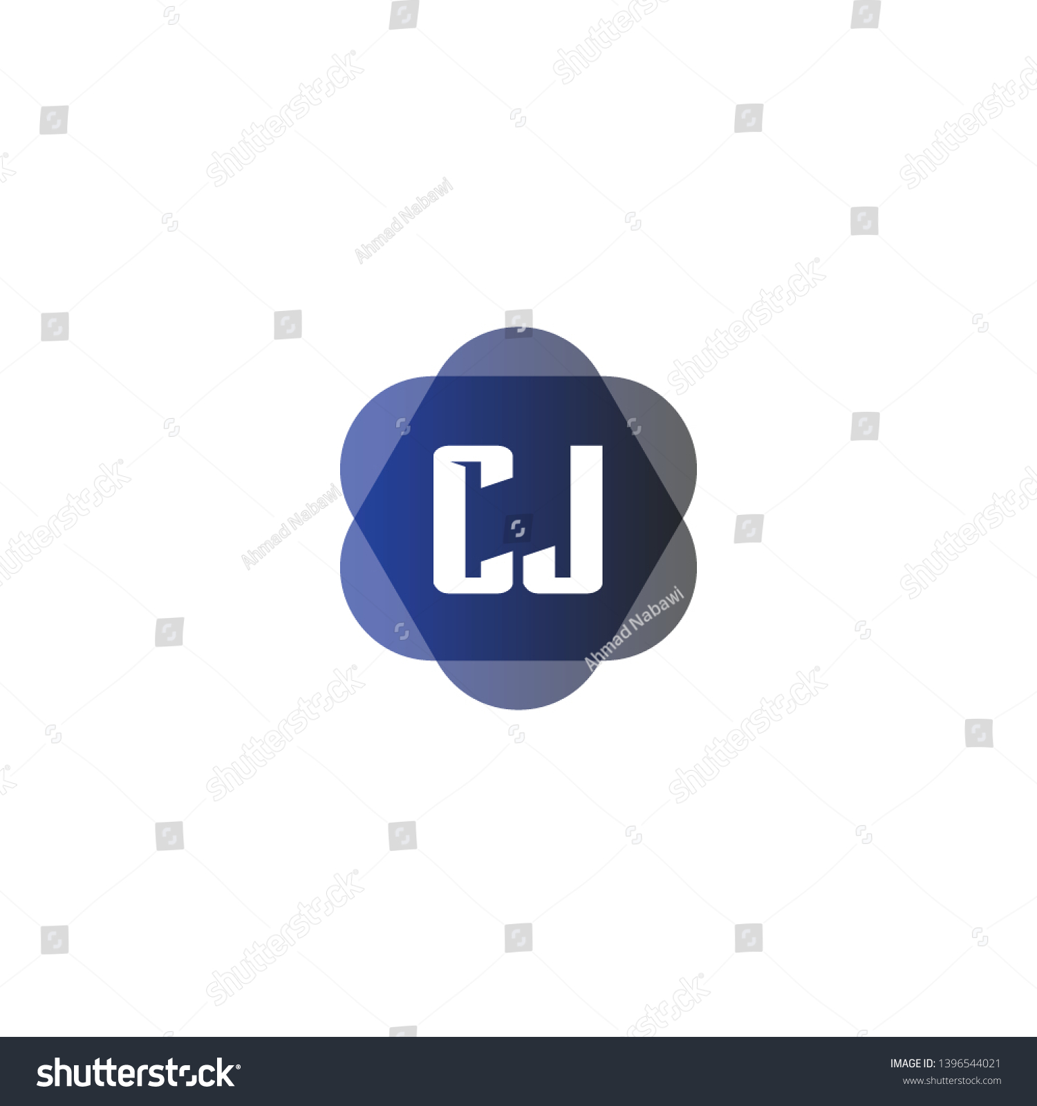 Initial Letter Logo Cj Template Vector Stock Vector (Royalty Free ...