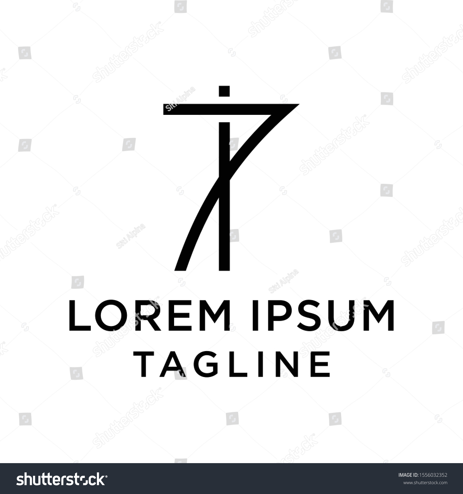 Initial Letter Logo 7i I7 Logo Stock Vector (Royalty Free) 1556032352 ...