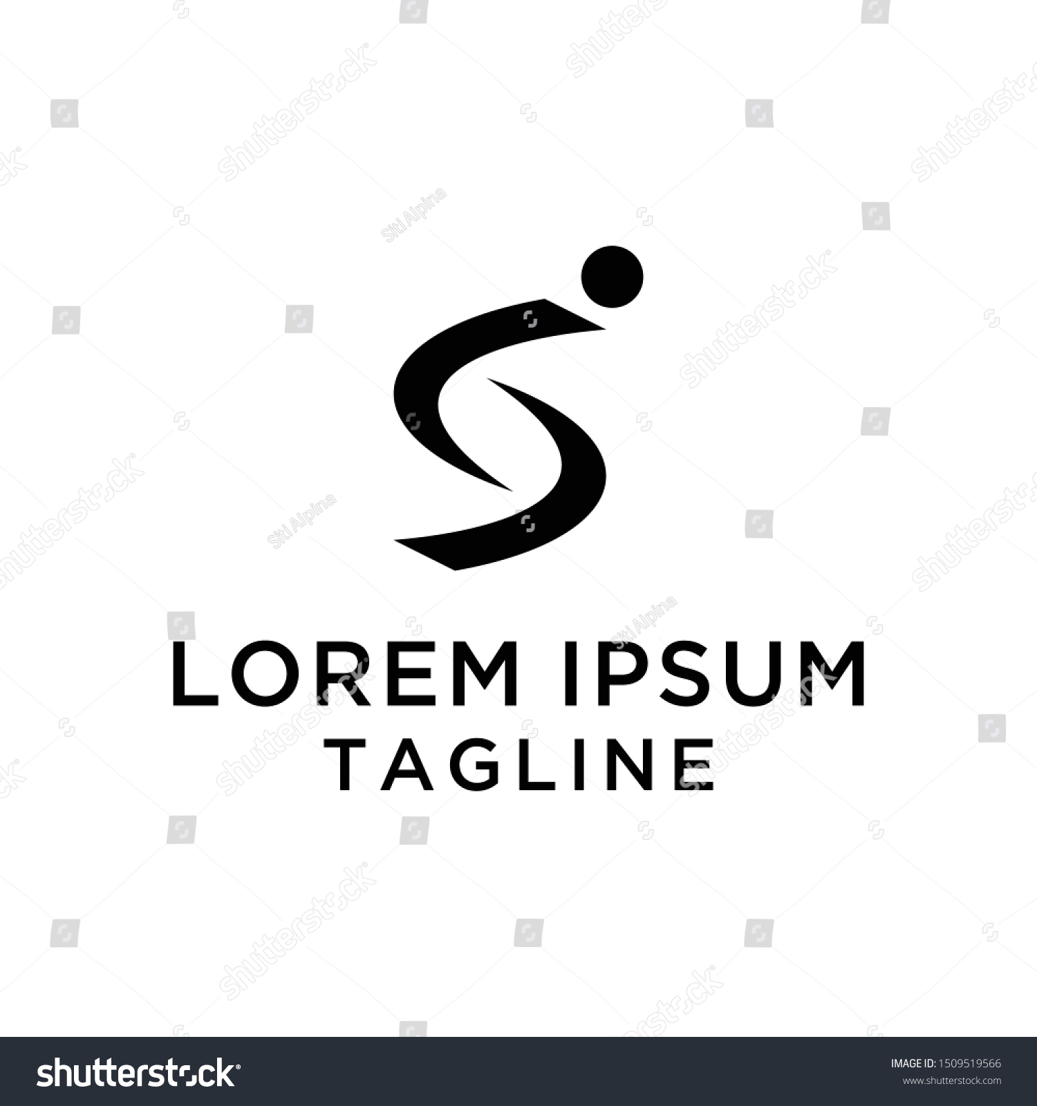 Initial Letter Logo Si Logo Template Stock Vector (Royalty Free ...