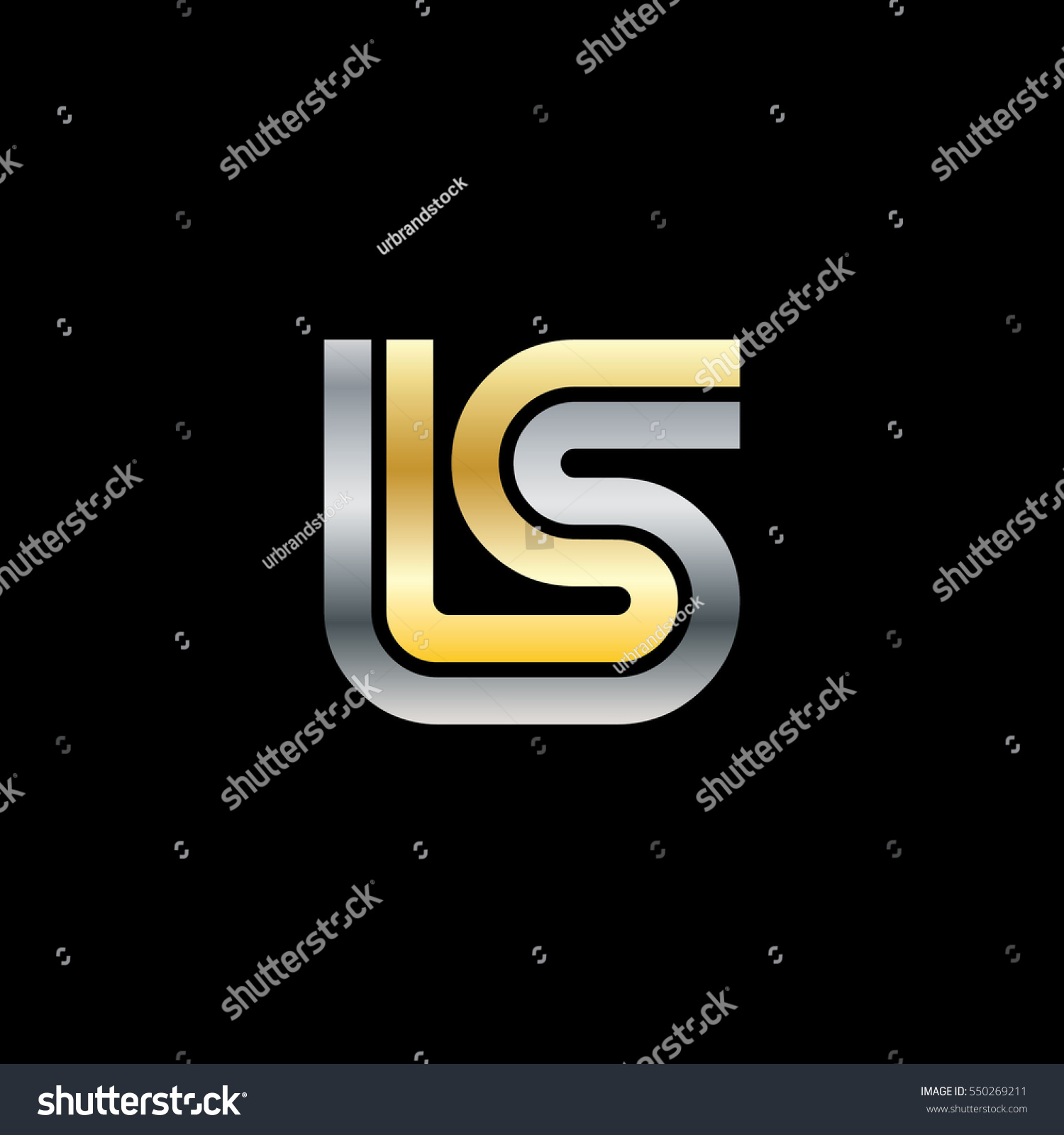 Initial Letter Ls Linked Design Logo Stock Vector (Royalty Free) 550269211