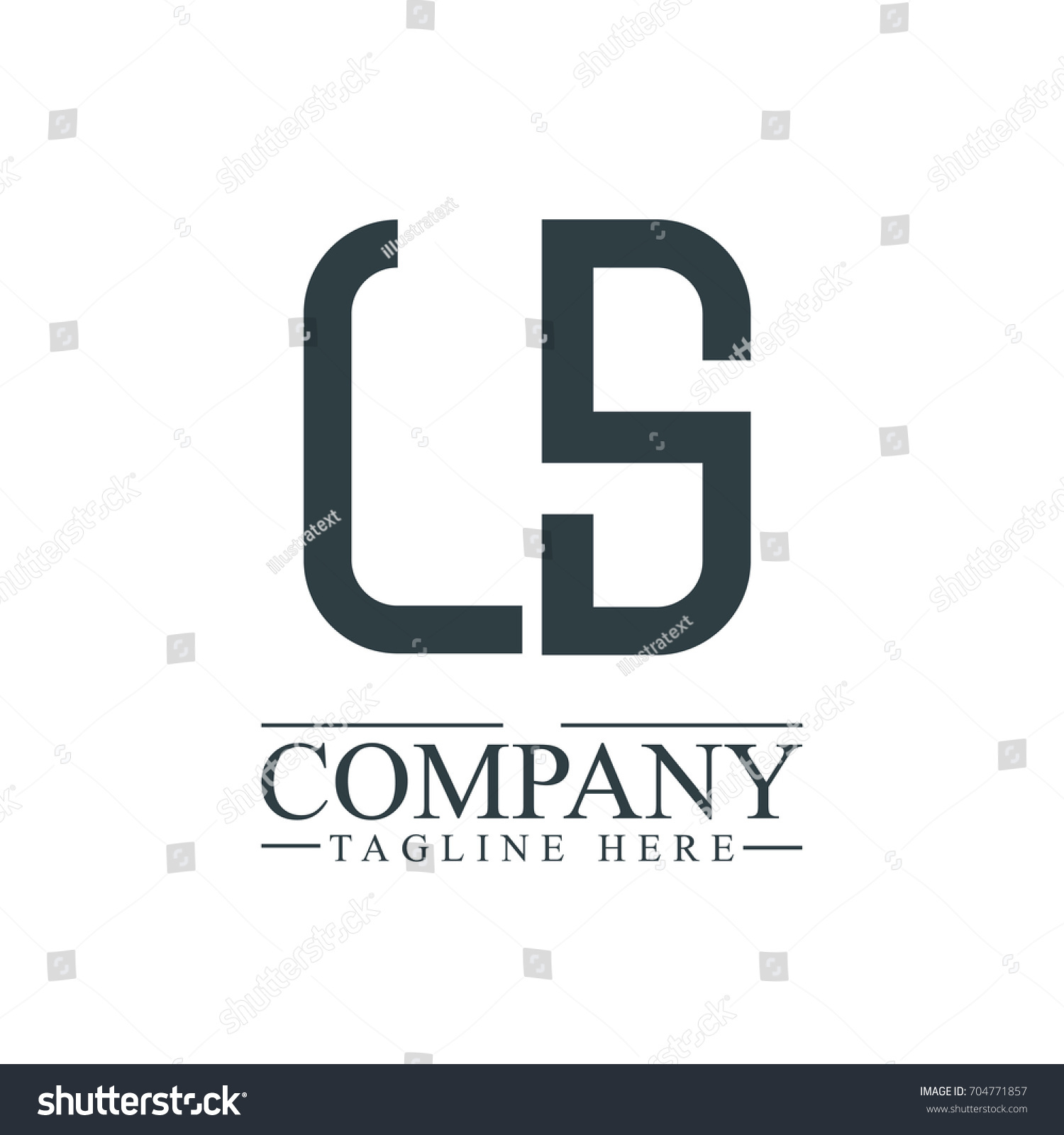 Initial Letter Ls Linked Box Design Stock Vector (Royalty Free) 704771857