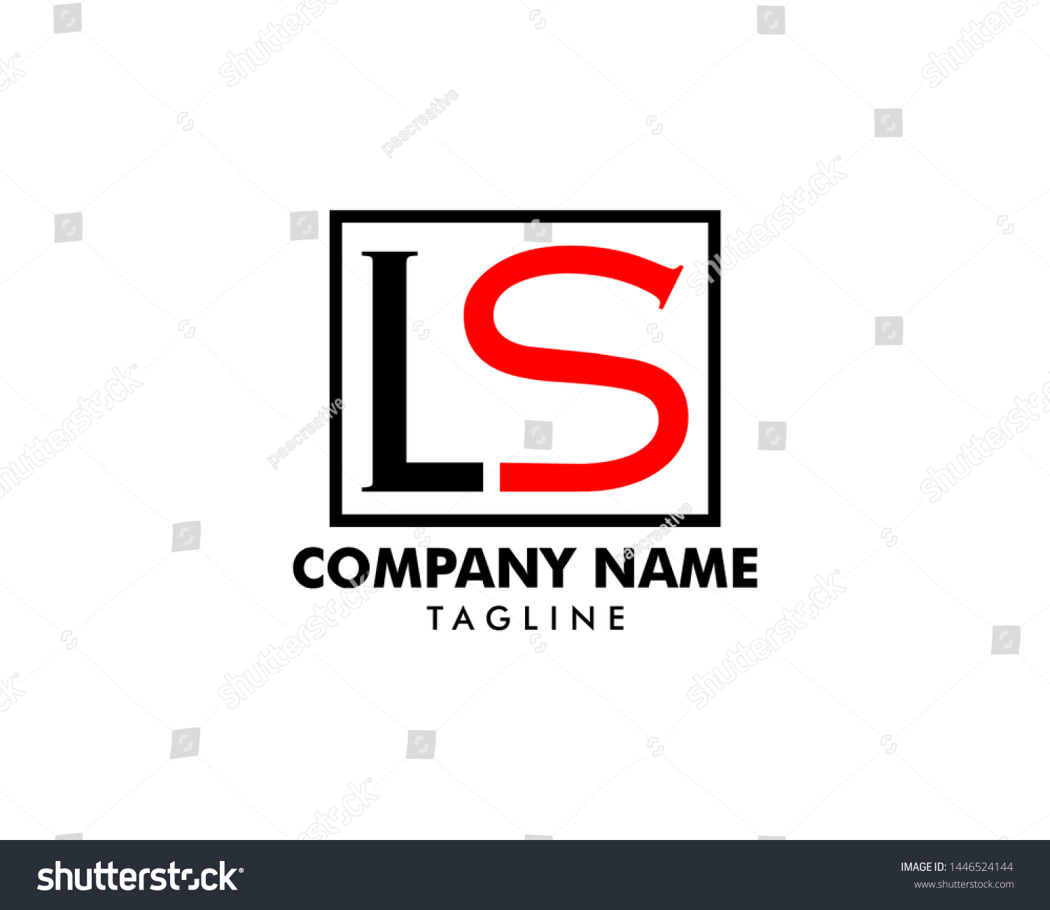 Initial Letter Ls Logo Template Design Stock Vector (Royalty Free ...