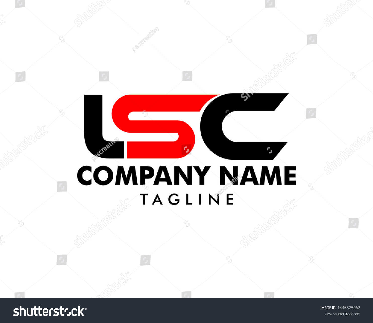 Initial Letter Lsc Logo Template Design Stock Vector (Royalty Free ...