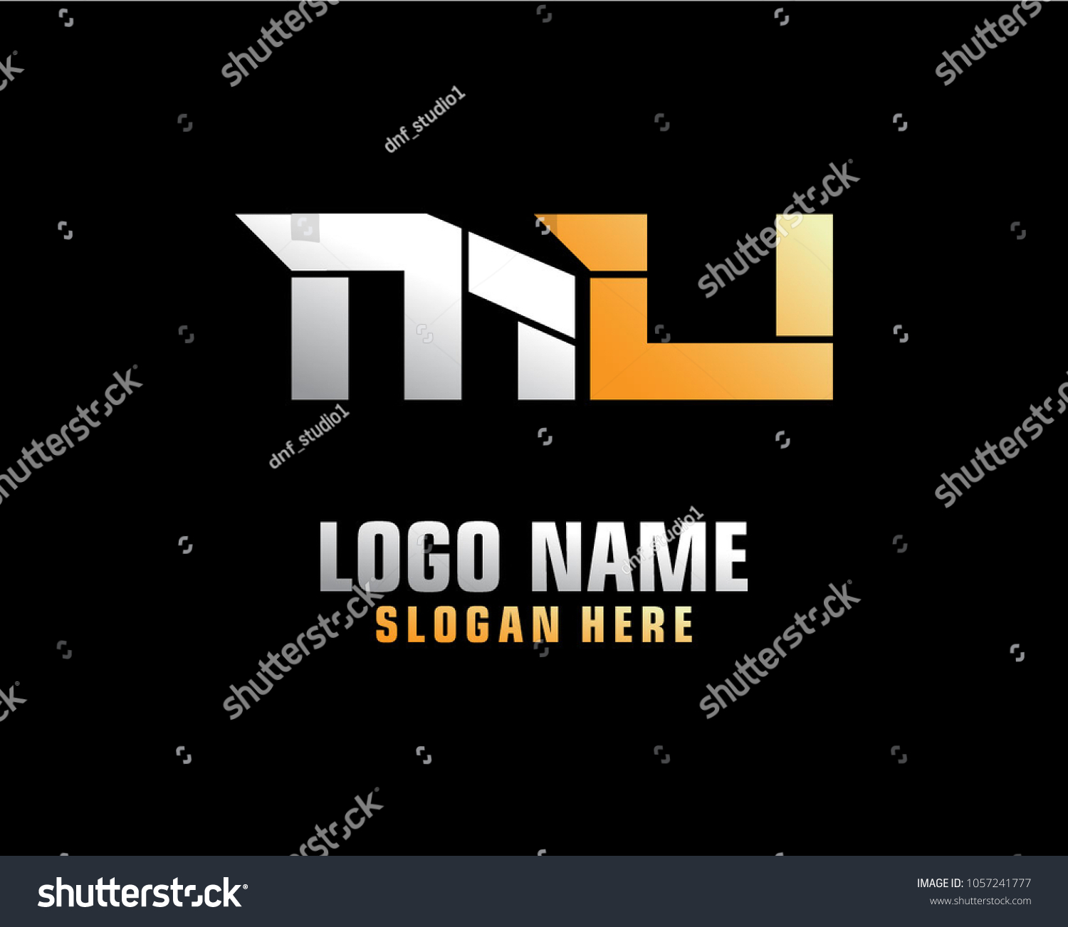 Initial Letter M U Logo Template Stock Vector (Royalty Free) 1057241777 ...