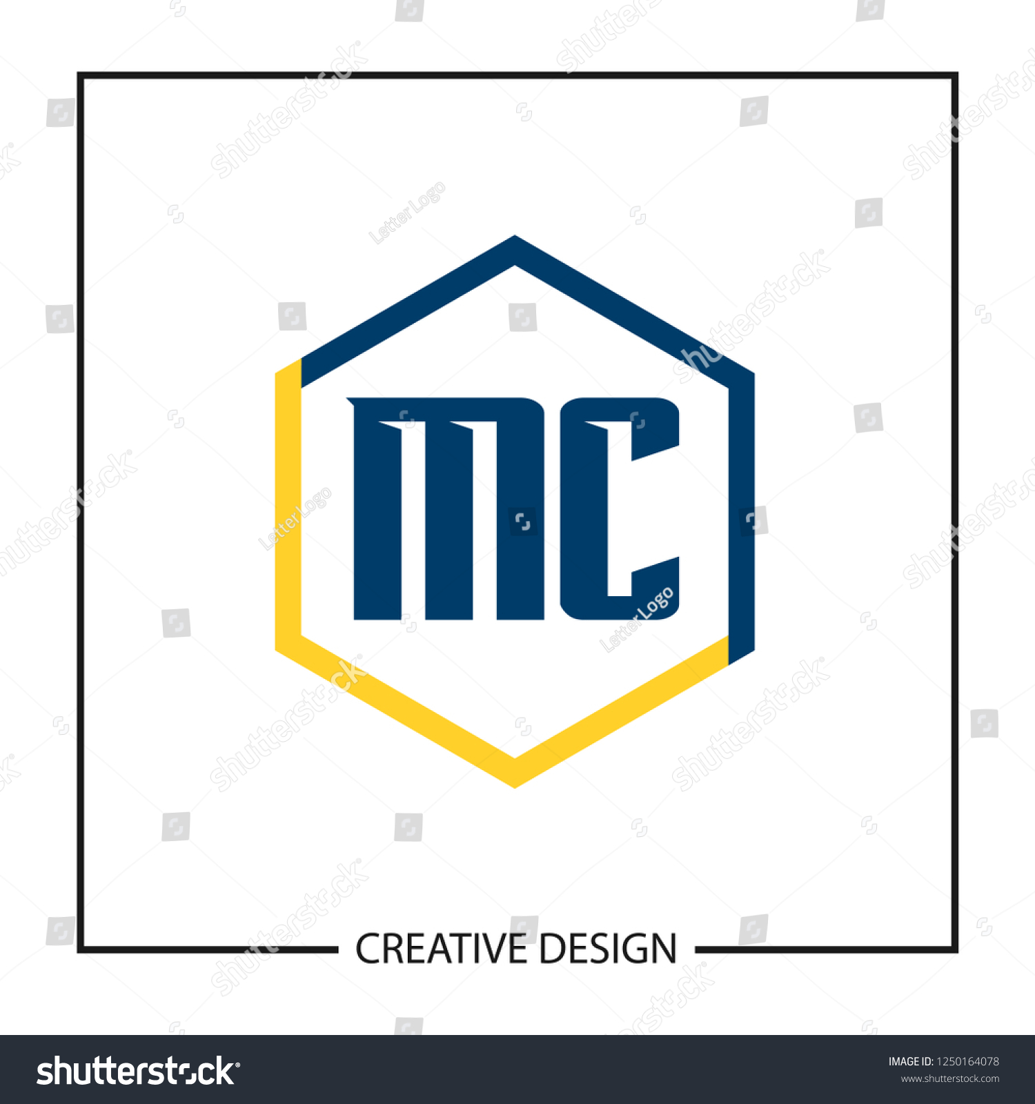Initial Letter Mc Logo Template Design Stock Vector (Royalty Free ...