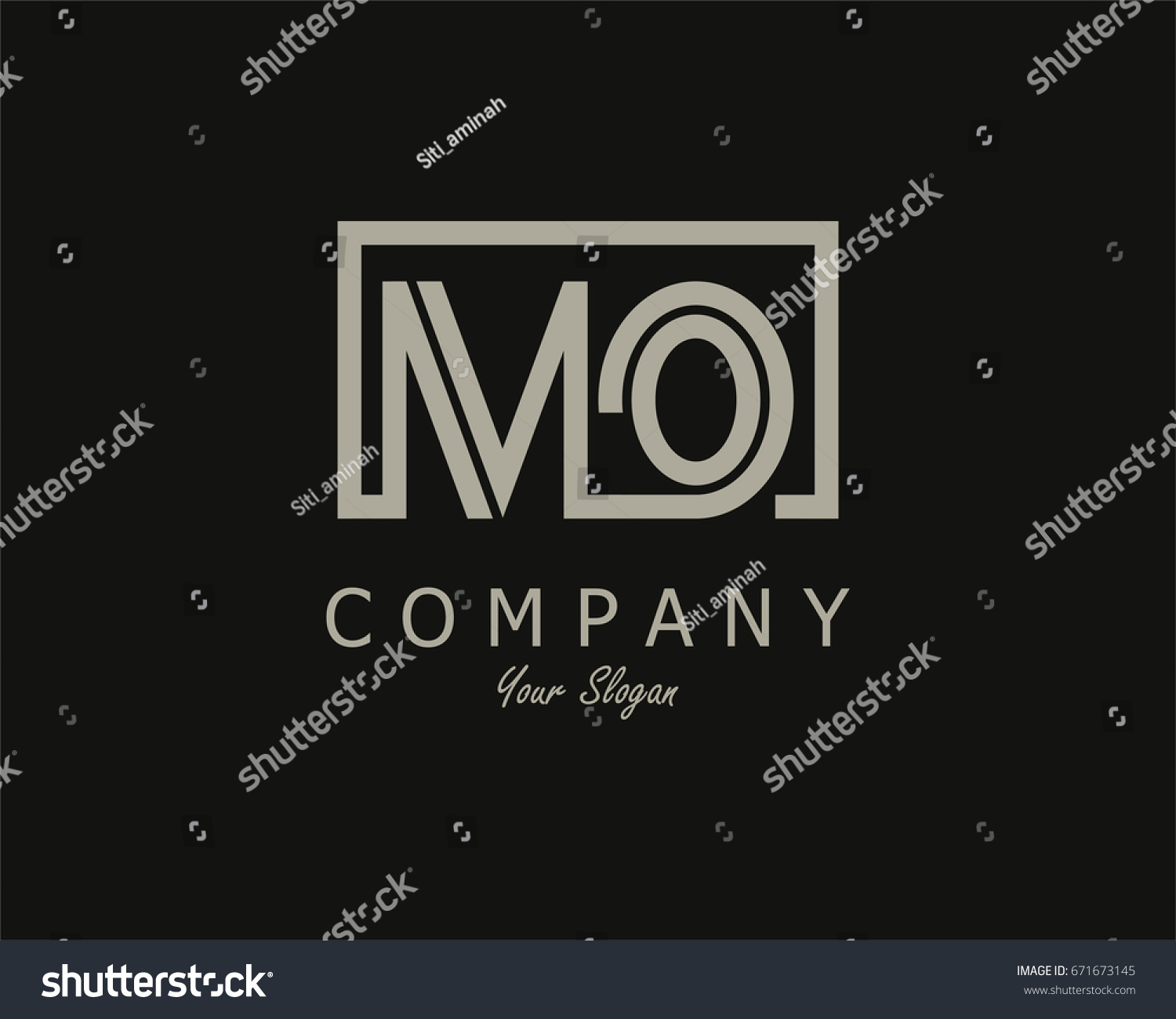 Initial Letter Mo Logo Design Template: เวกเตอร์สต็อก (ปลอดค่าลิขสิทธิ์ ...