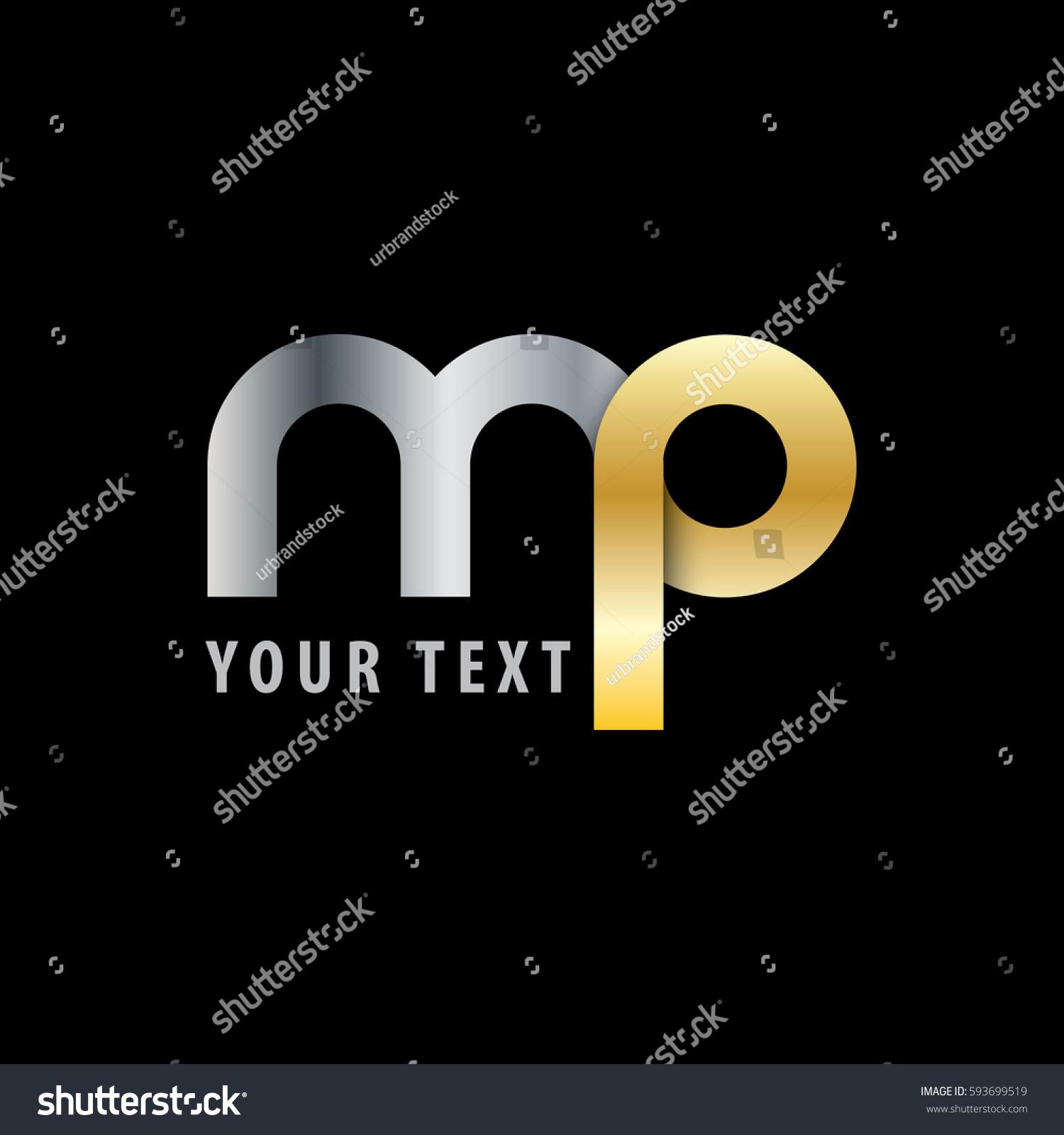 Initial Letter Mp Rounded Circle Lowercase Stock Vector (Royalty Free ...