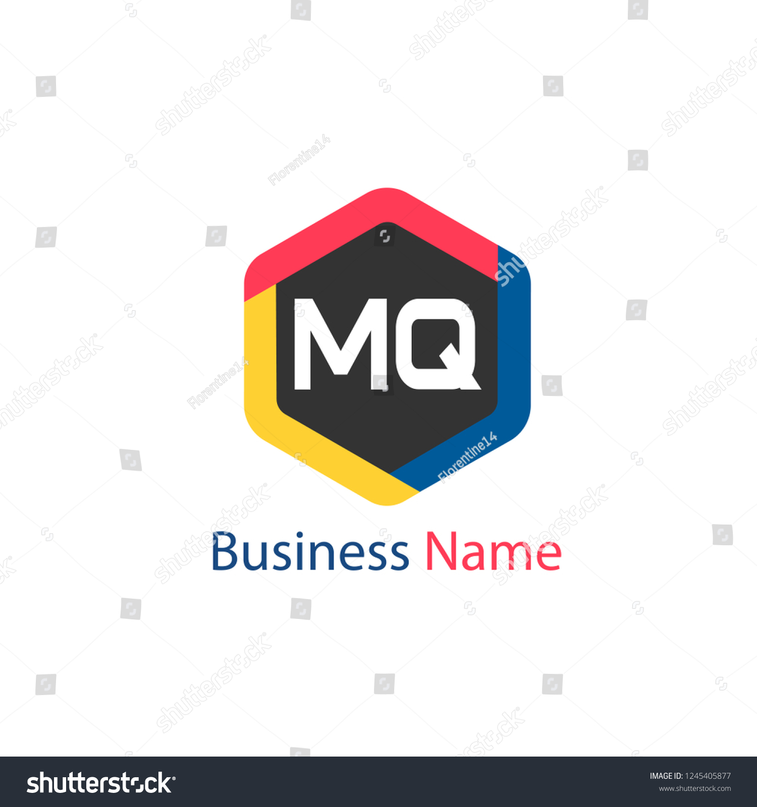Initial Letter Mq Logo Template Design Stock Vector (Royalty Free ...