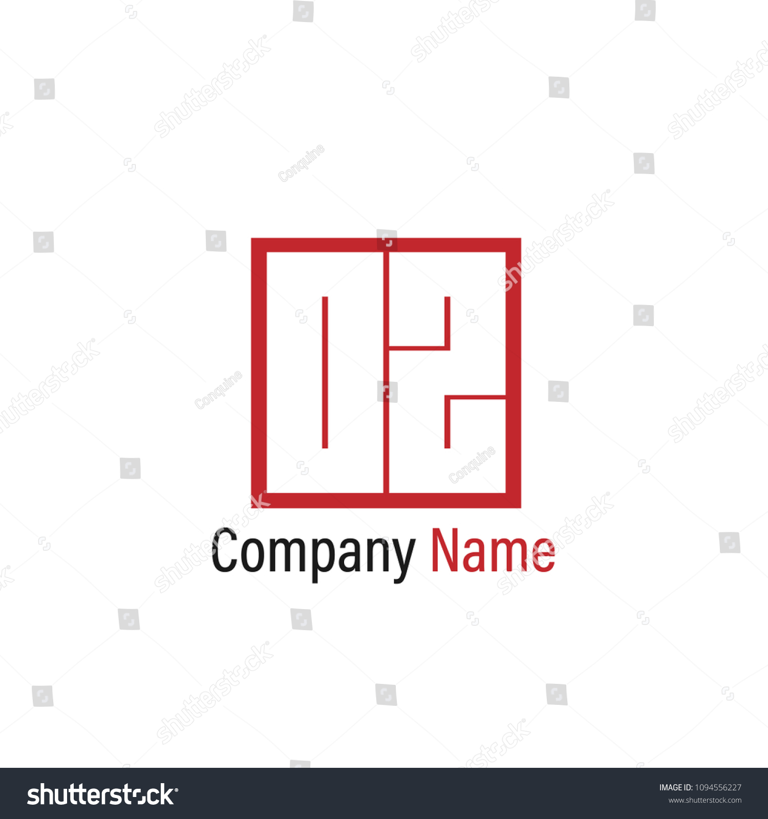 Initial Letter Oz Logo Design Stock Vector (Royalty Free) 1094556227