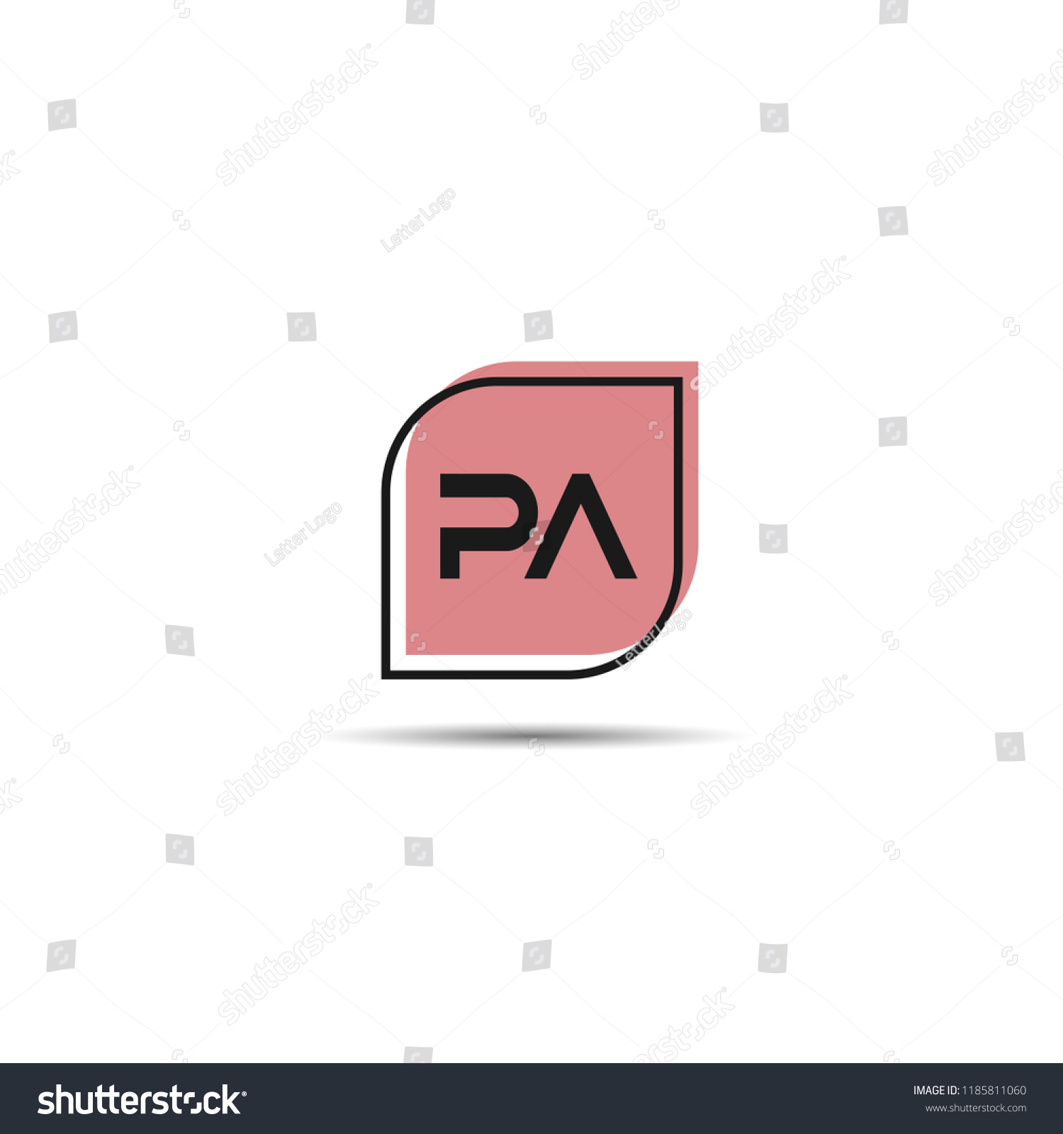 Initial Letter Pa Logo Template Design Stock Vector (Royalty Free ...