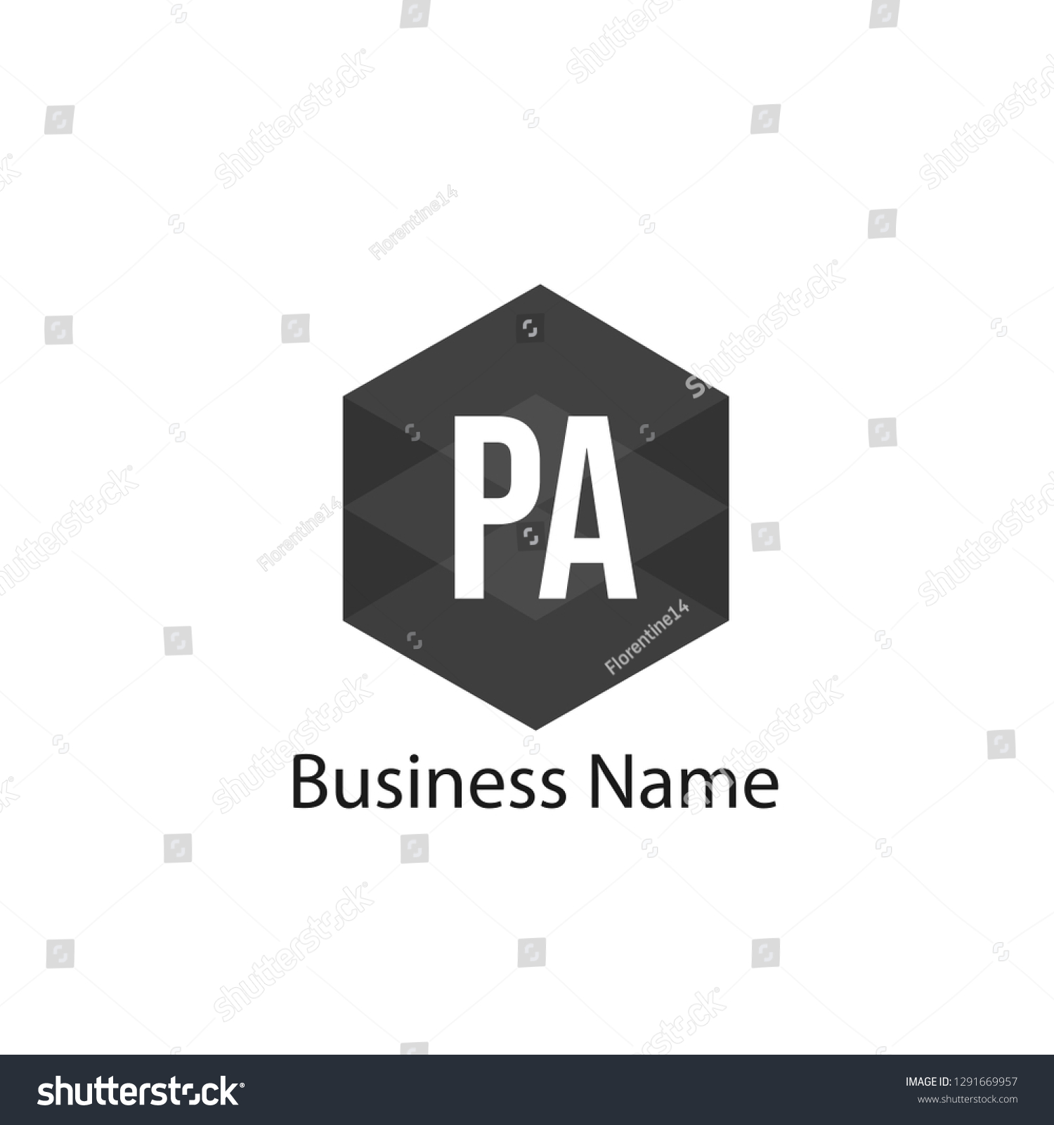 Initial Letter Pa Logo Template Design Stock Vector (Royalty Free ...