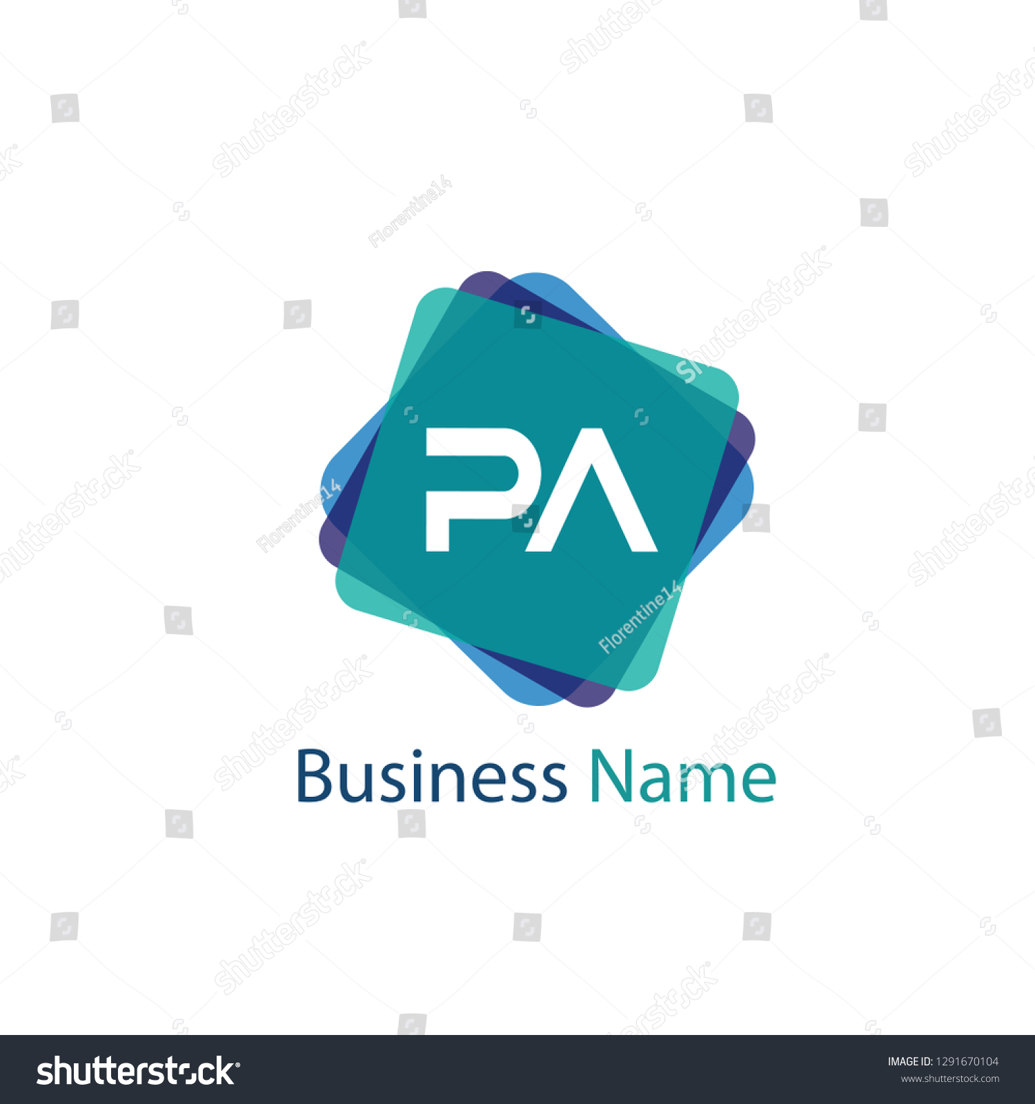Initial Letter Pa Logo Template Design Stock Vector (Royalty Free ...